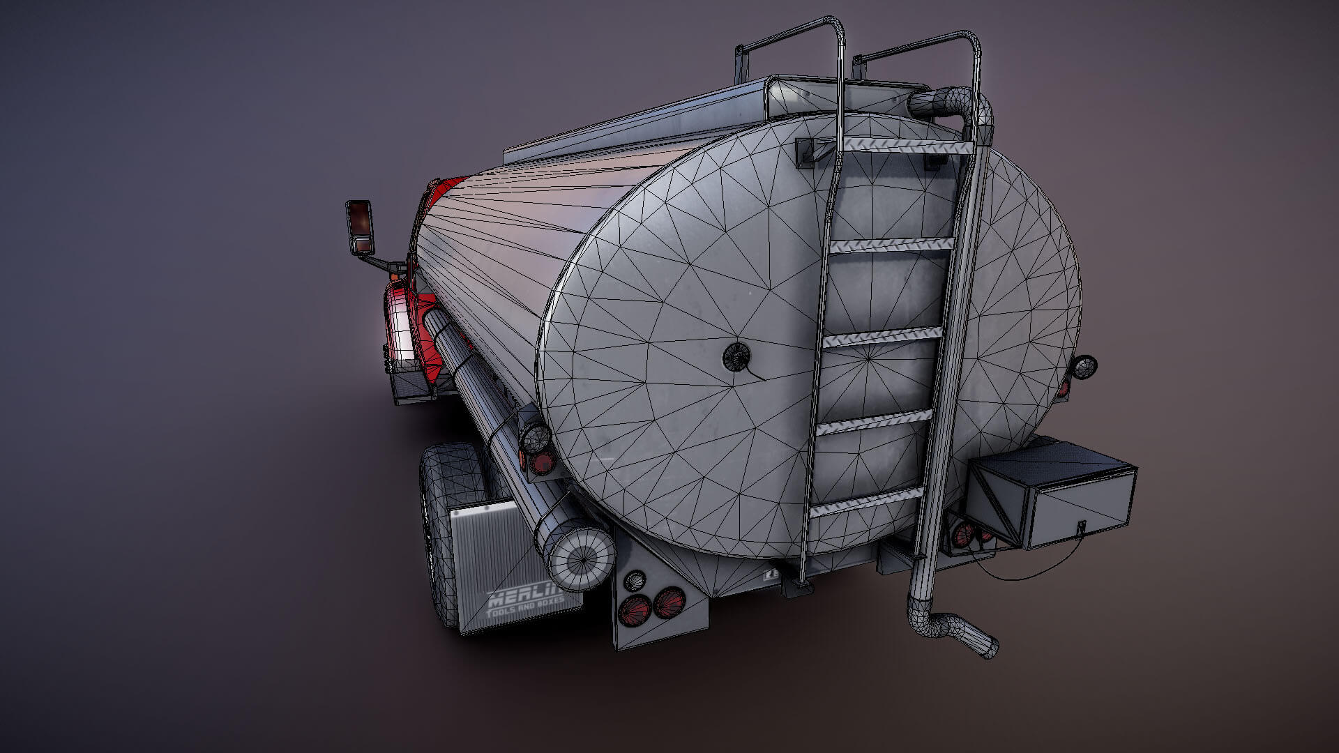 Industrial Tanker Truck - 3D Model by Veaceslav Condraciuc
