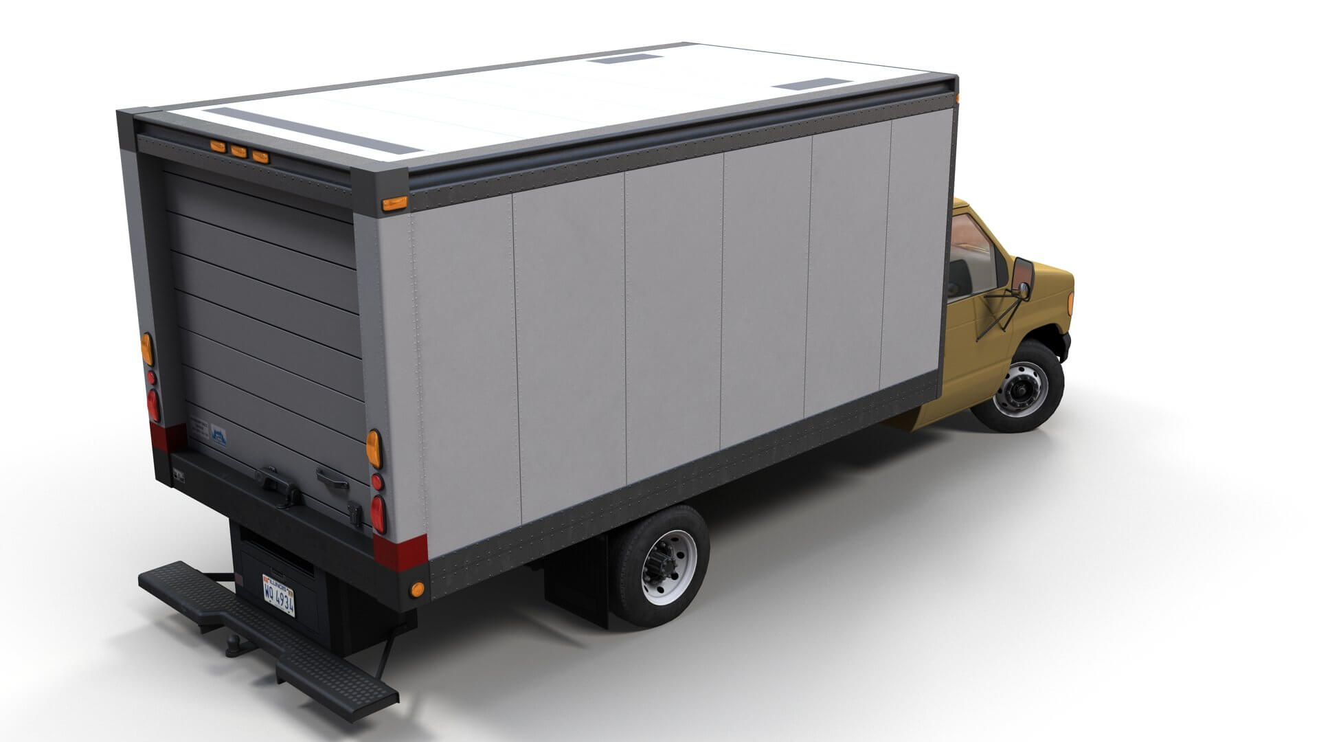Industrial Van Box Truck - 3D Model by Veaceslav Condraciuc