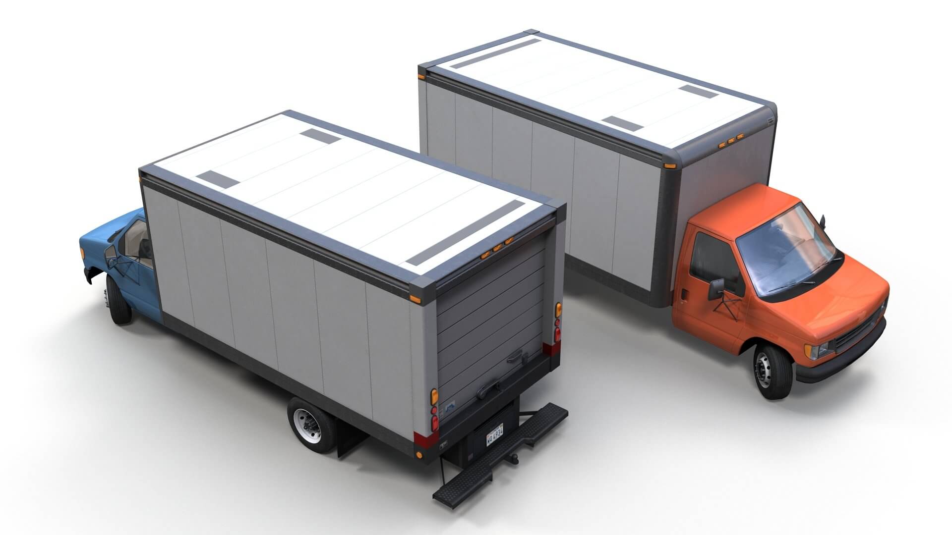 Industrial Van Box Truck - 3D Model by Veaceslav Condraciuc