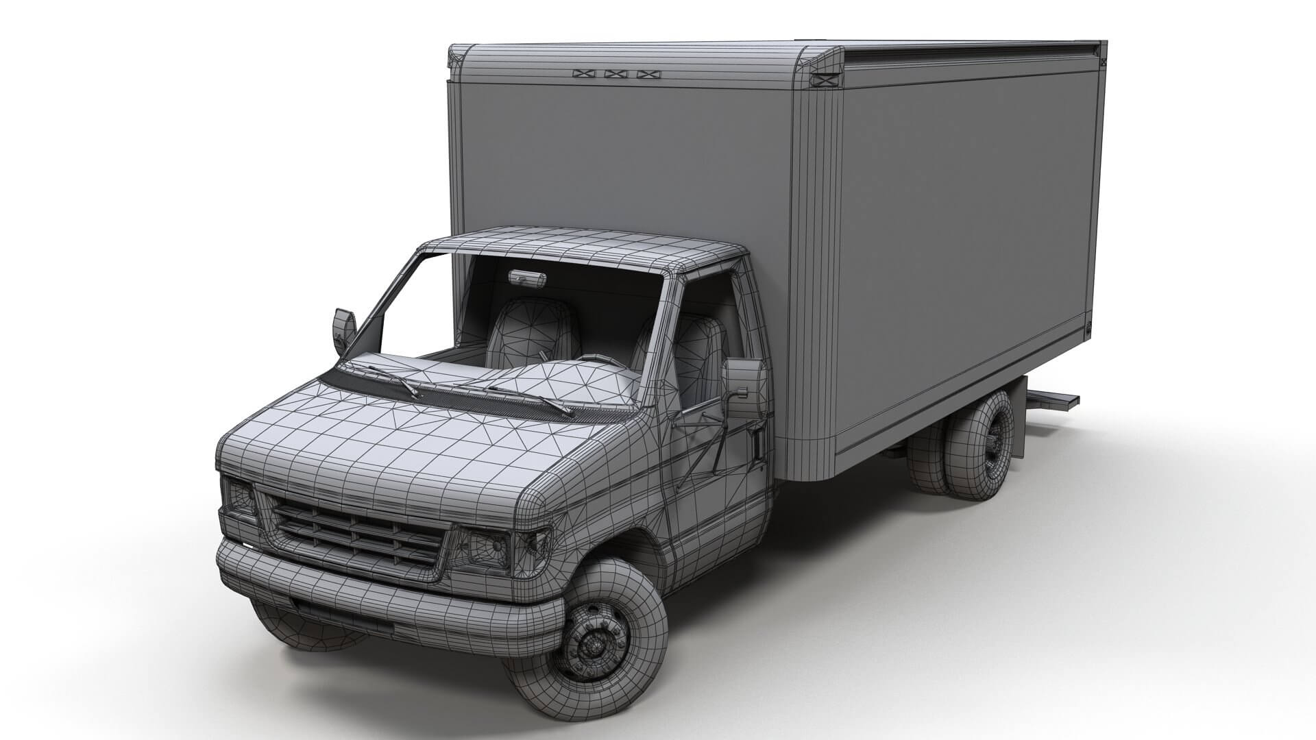 Industrial Van Box Truck - 3D Model by Veaceslav Condraciuc
