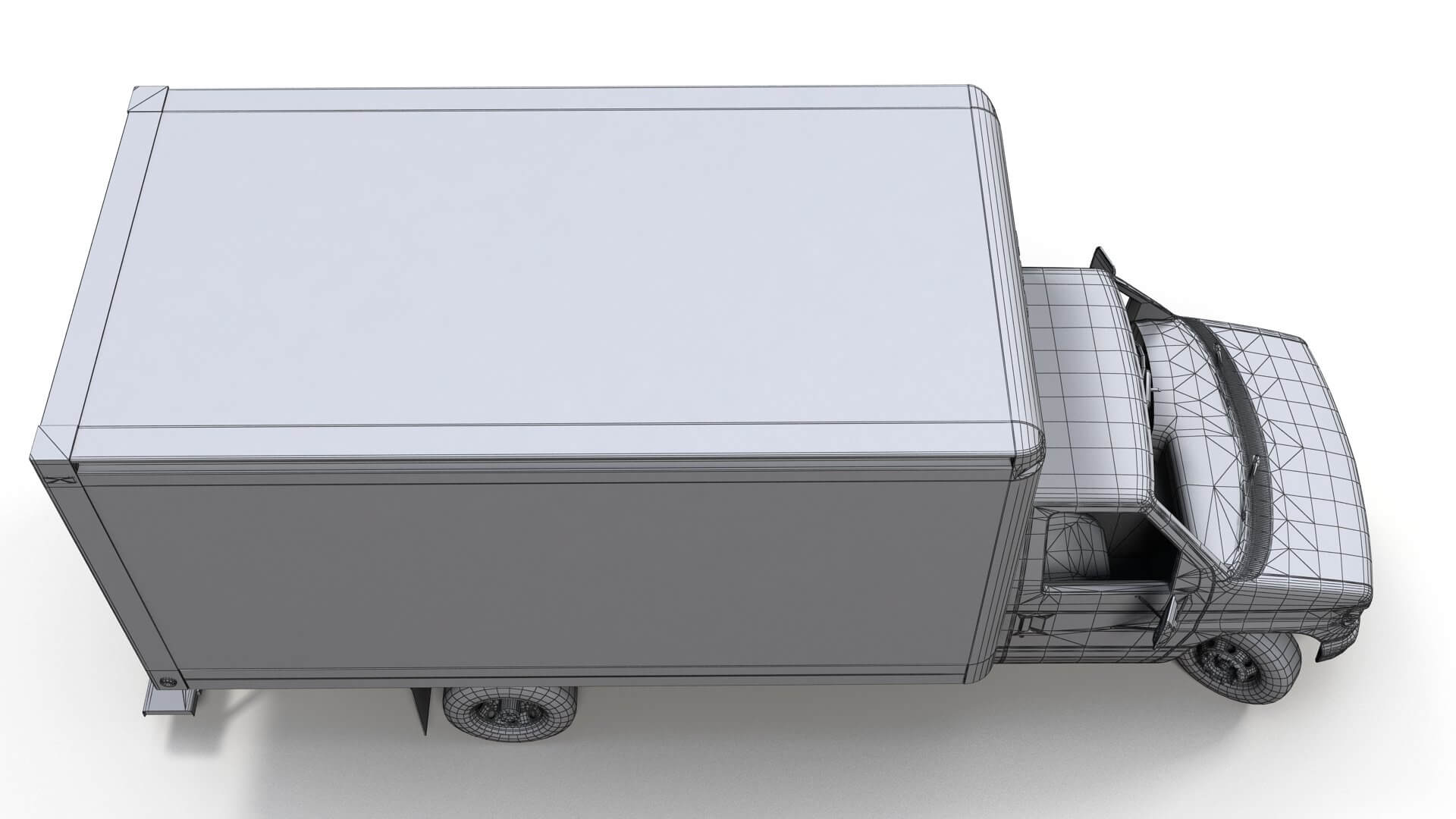 Industrial Van Box Truck - 3D Model by Veaceslav Condraciuc