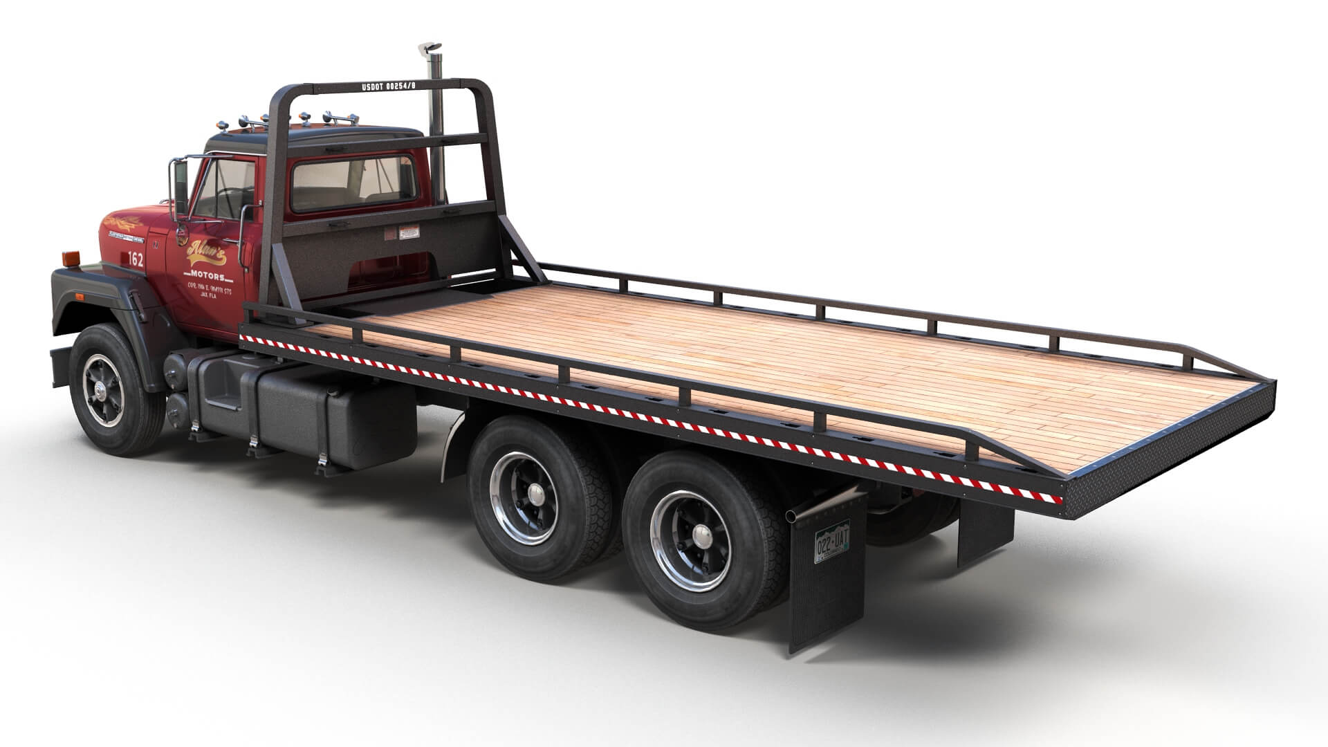 International Fleetstar Flatbed Truck - 3D Model by Veaceslav Condraciuc