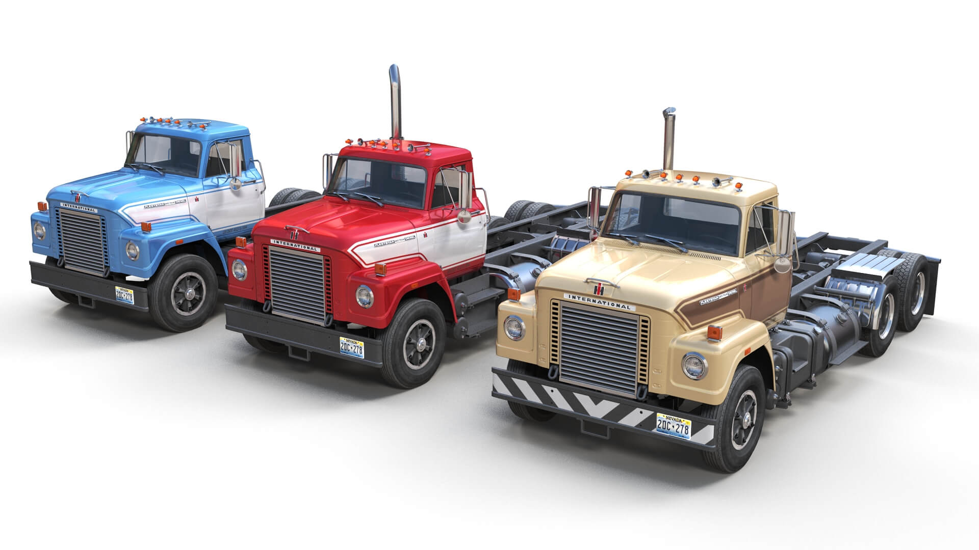 International Fleetstar Frame Truck - 3D Model by Veaceslav Condraciuc