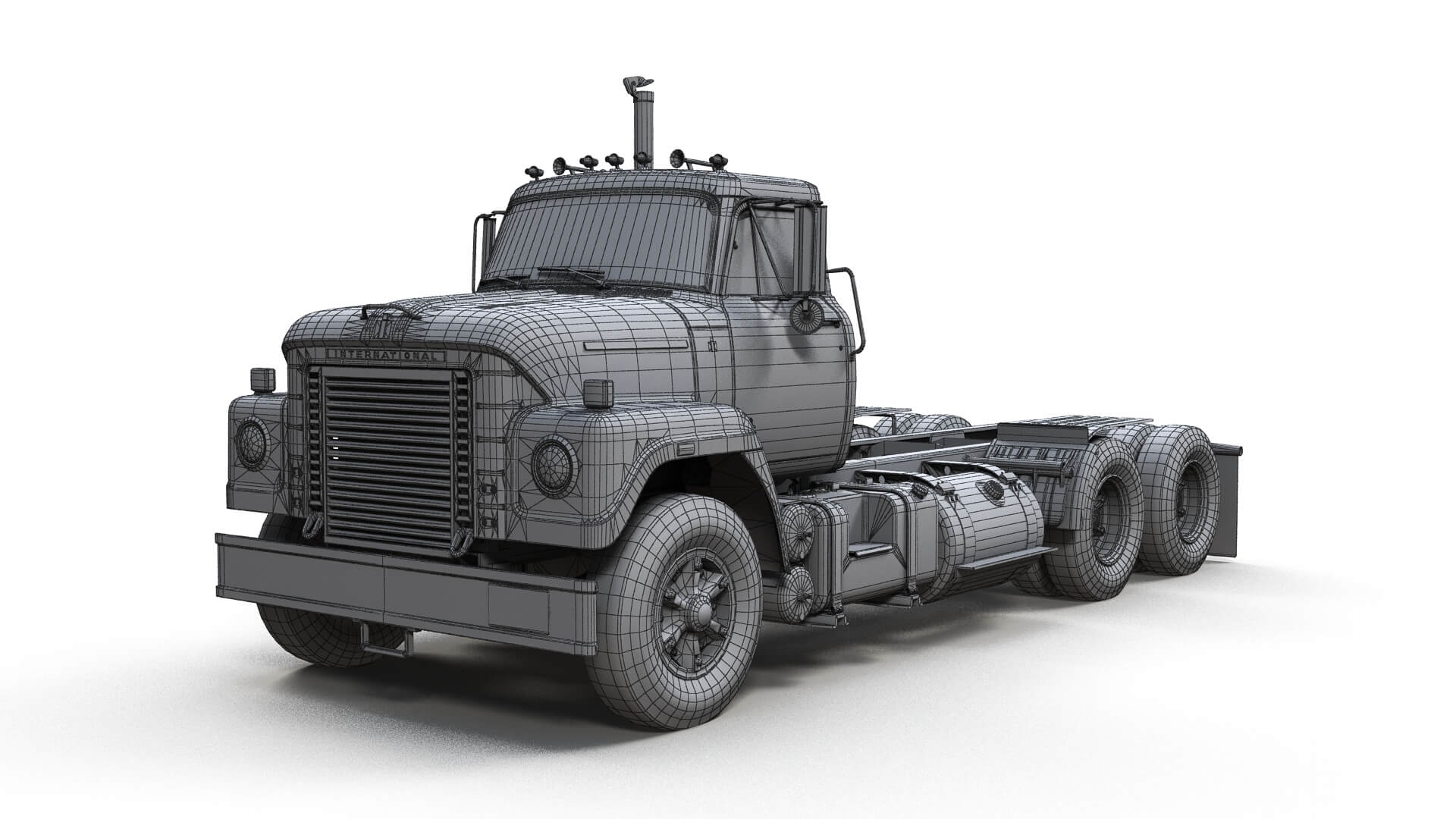International Fleetstar Frame Truck - 3D Model by Veaceslav Condraciuc