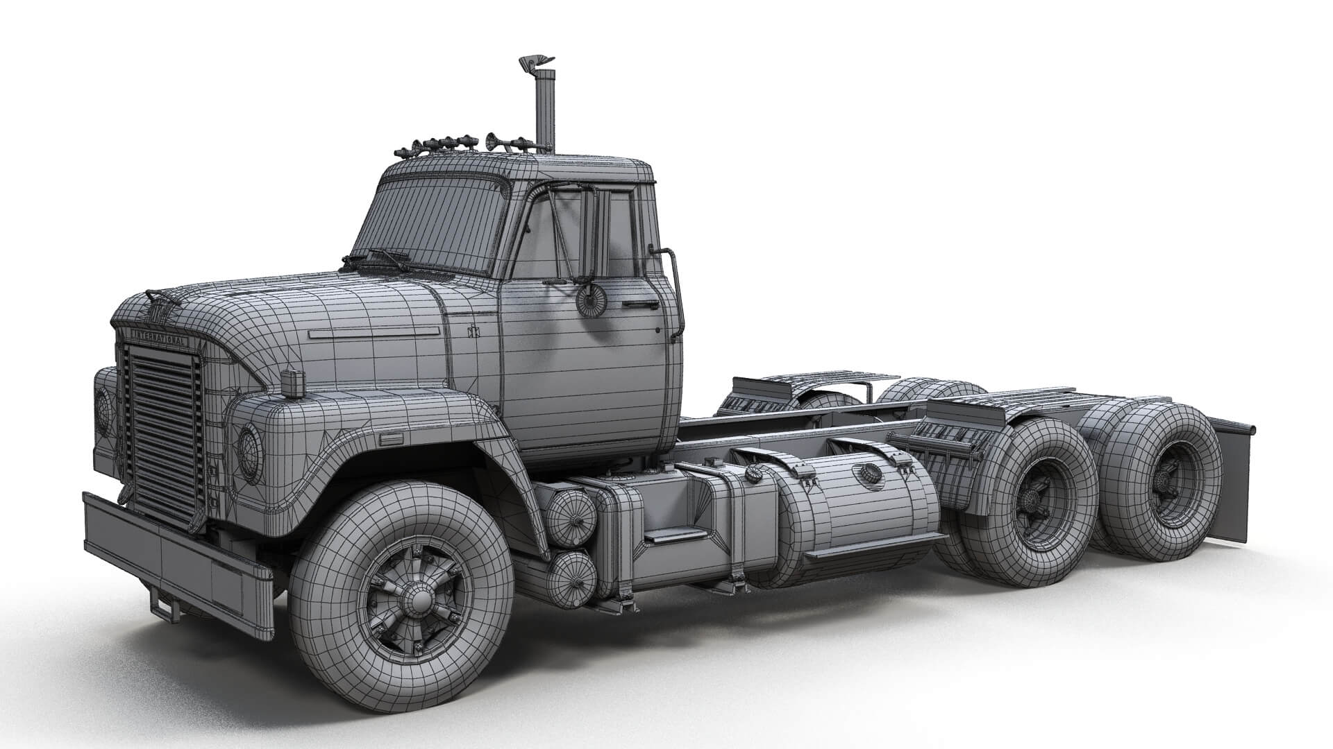 International Fleetstar Frame Truck - 3D Model by Veaceslav Condraciuc