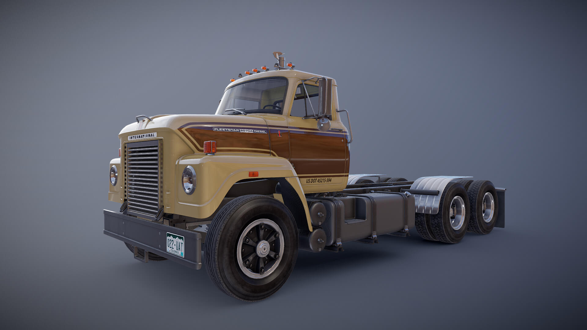 International Fleetstar Frame Truck - 3D Model by Veaceslav Condraciuc