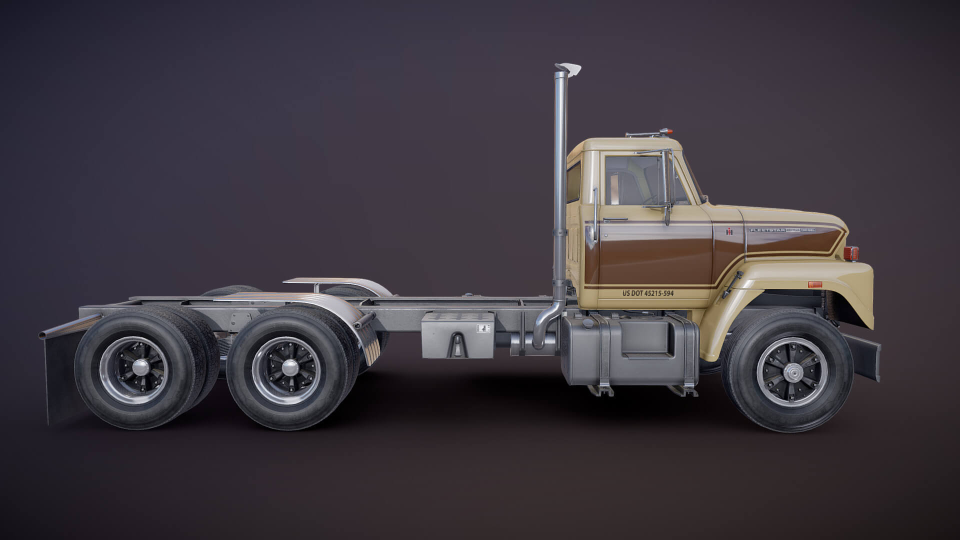 International Fleetstar Frame Truck - 3D Model by Veaceslav Condraciuc