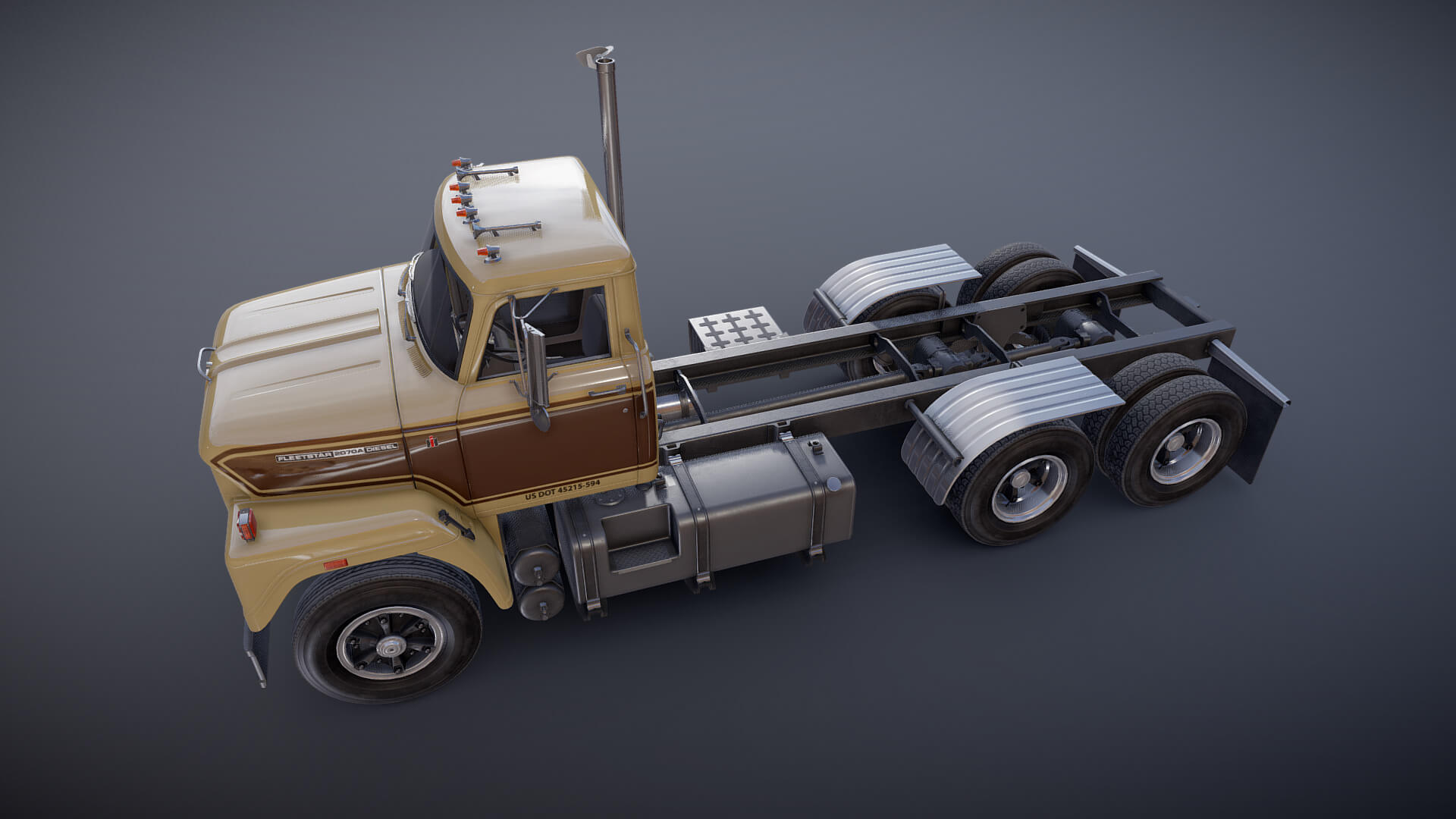 International Fleetstar Frame Truck - 3D Model by Veaceslav Condraciuc