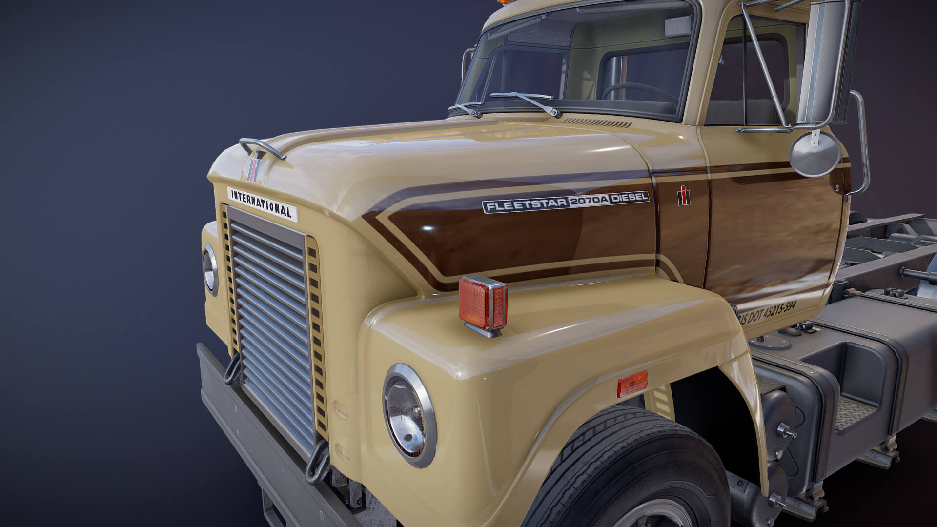 International Fleetstar Frame Truck - 3D Model by Veaceslav Condraciuc