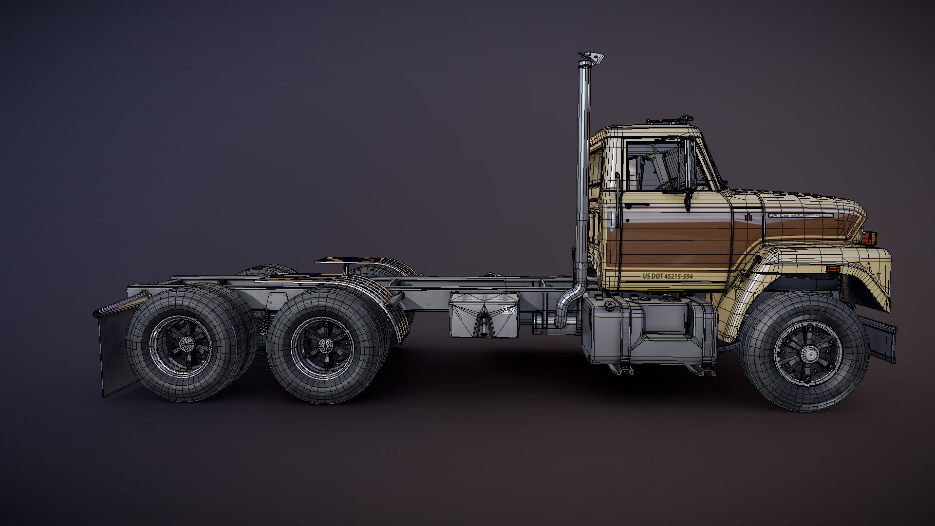 International Fleetstar Frame Truck - 3D Model by Veaceslav Condraciuc