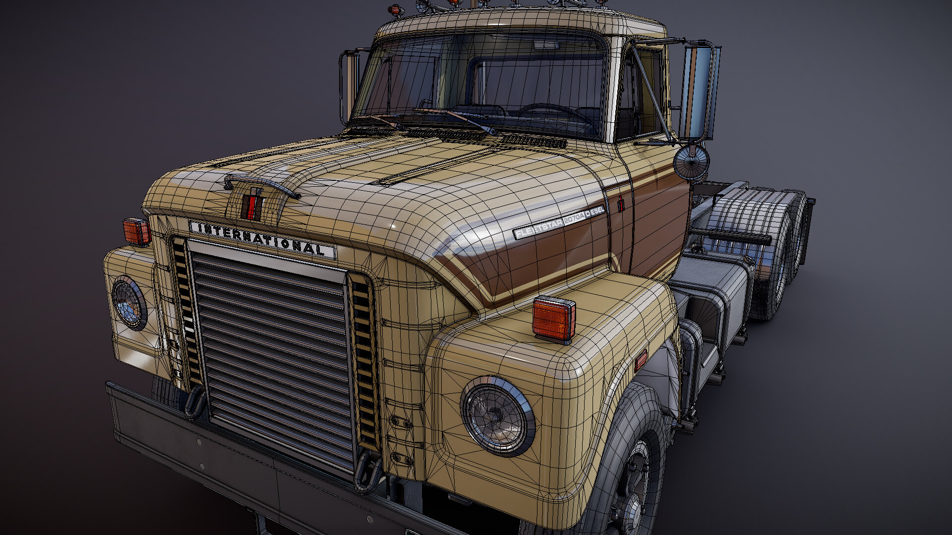 International Fleetstar Frame Truck - 3D Model by Veaceslav Condraciuc