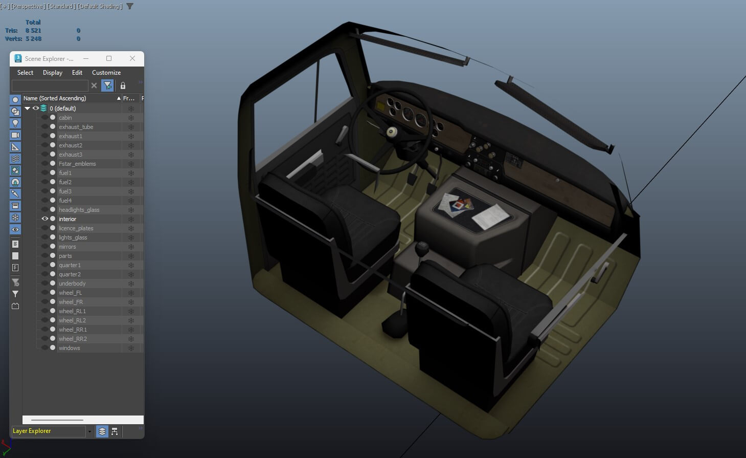 International Fleetstar Frame Truck - 3D Model by Veaceslav Condraciuc
