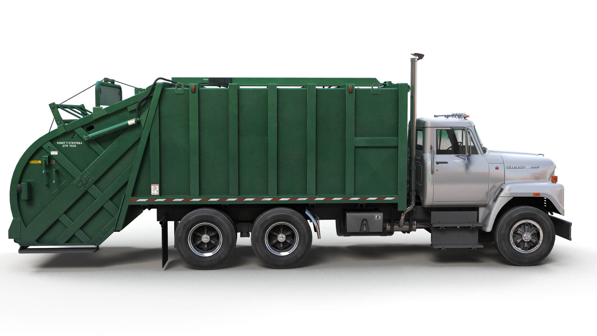 International Fleetstar Garbage Truck - 3D Model by Veaceslav Condraciuc