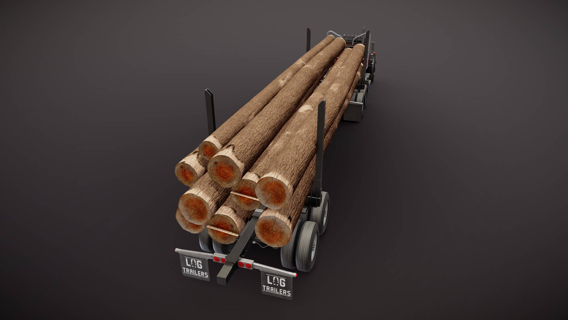 International Fleetstar Log Truck - 3D Model by Veaceslav Condraciuc