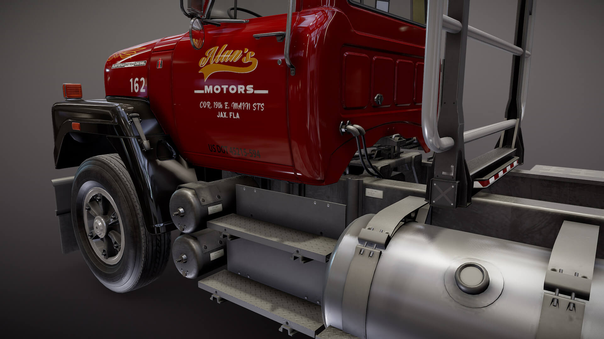 International Fleetstar Log Truck - 3D Model by Veaceslav Condraciuc