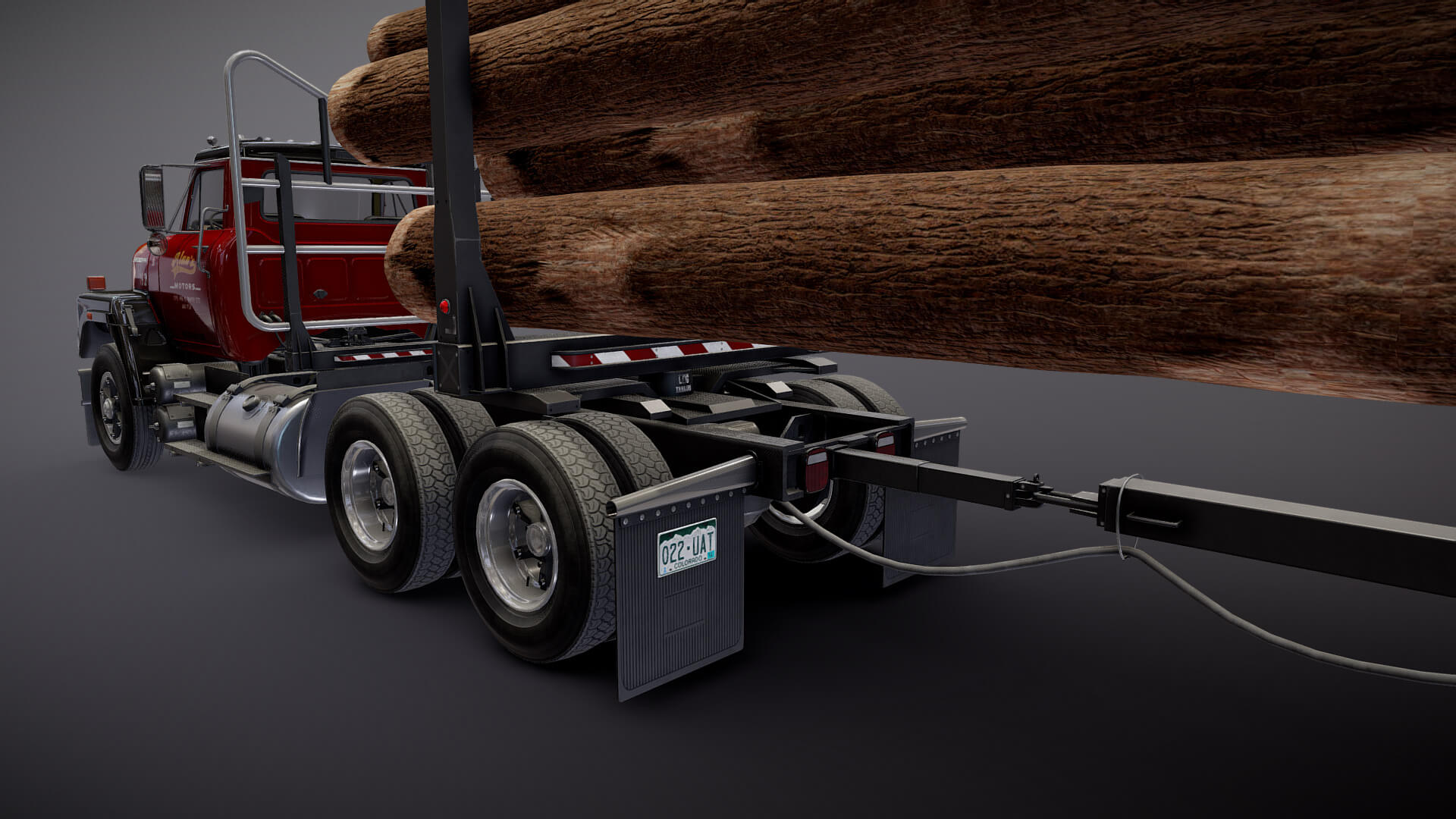 International Fleetstar Log Truck - 3D Model by Veaceslav Condraciuc