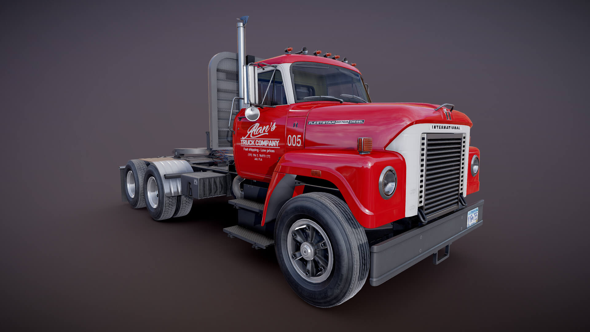 International Fleetstar Semitruck - 3D Model by Veaceslav Condraciuc