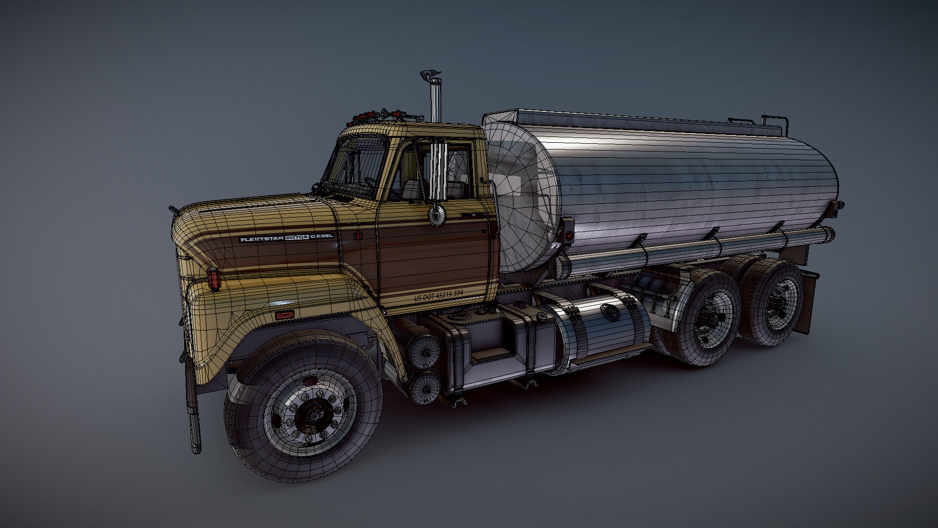 International Fleetstar Tanker - 3D Model by Veaceslav Condraciuc