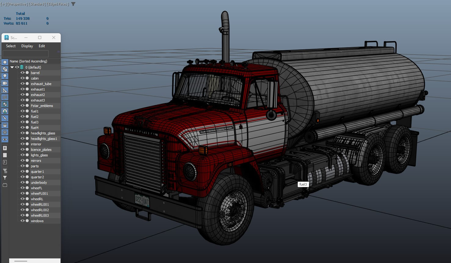 International Fleetstar Tanker - 3D Model by Veaceslav Condraciuc