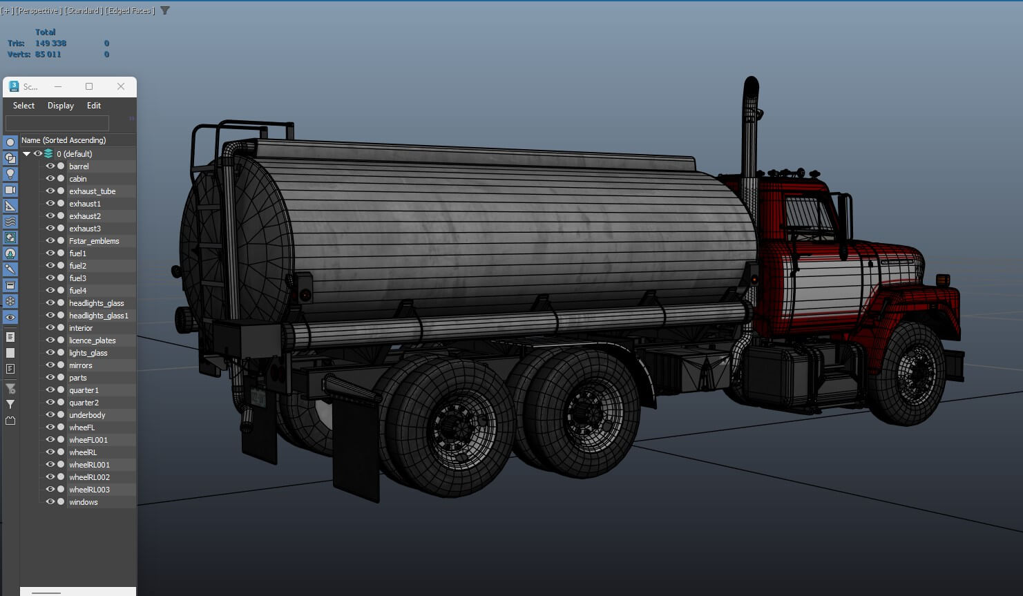 International Fleetstar Tanker - 3D Model by Veaceslav Condraciuc