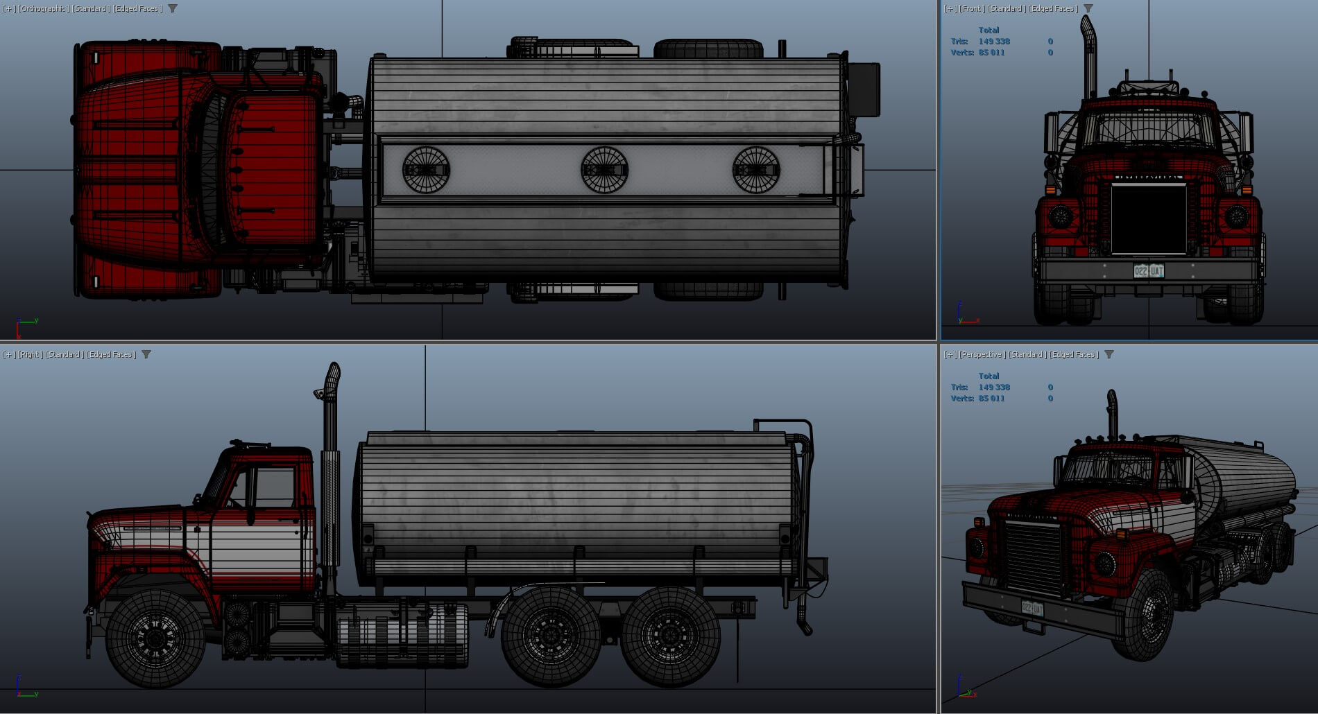 International Fleetstar Tanker - 3D Model by Veaceslav Condraciuc