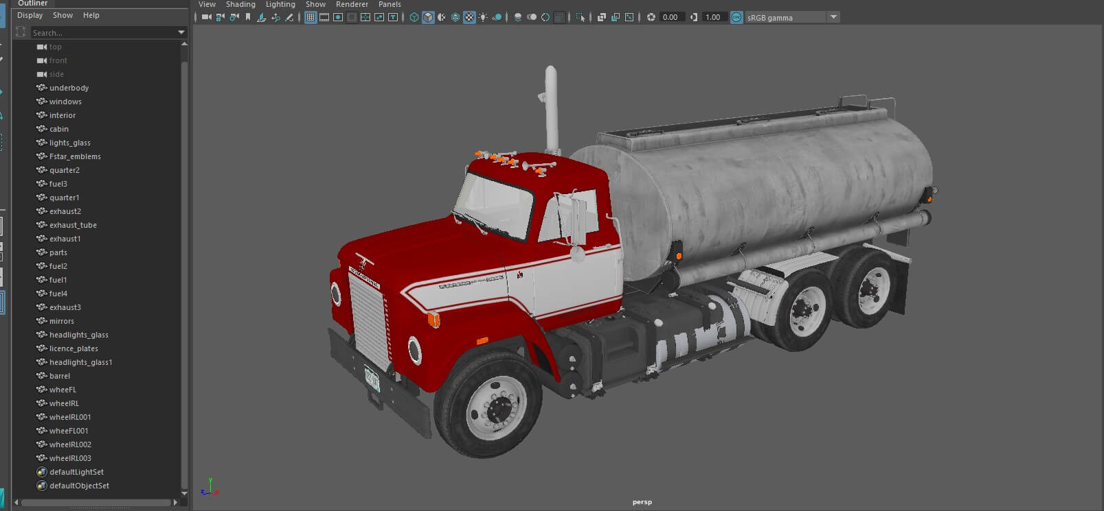 International Fleetstar Tanker - 3D Model by Veaceslav Condraciuc