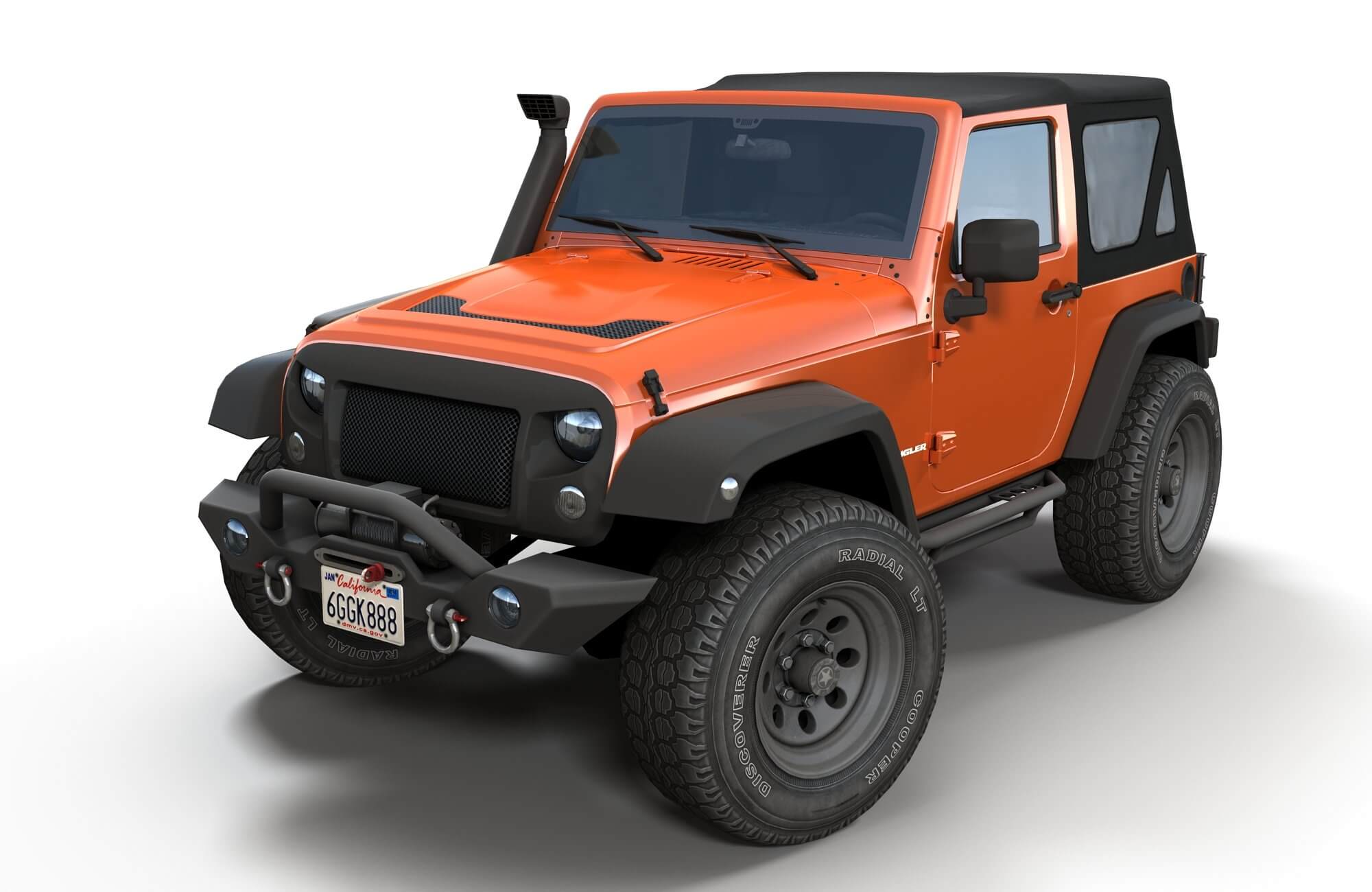 Jeep Wrangler 2012 Custom Offroad - 3D Model by Veaceslav Condraciuc