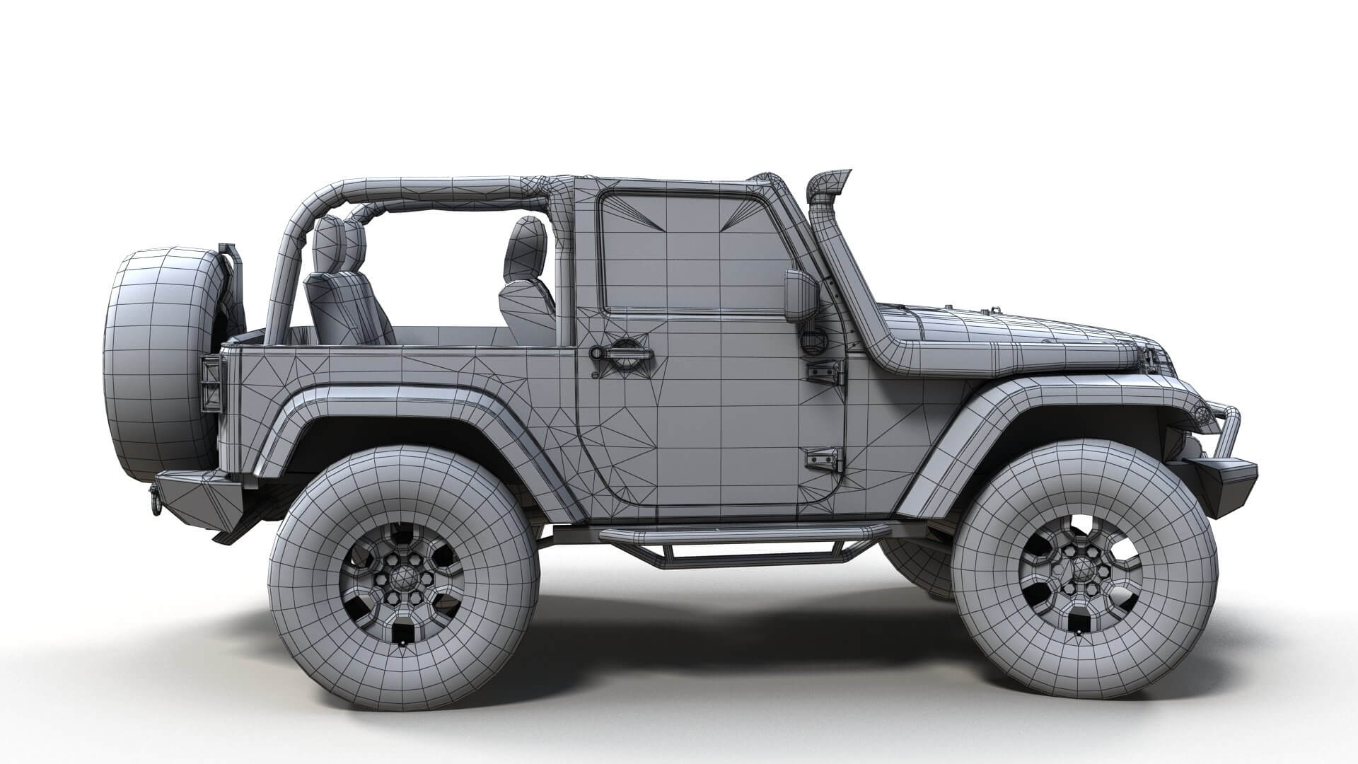 Jeep Wrangler Custom - 3D Model by Veaceslav Condraciuc