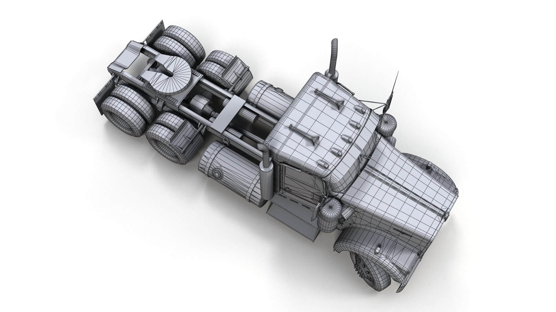 Kenworth Daycab Truck - 3D Model by Veaceslav Condraciuc