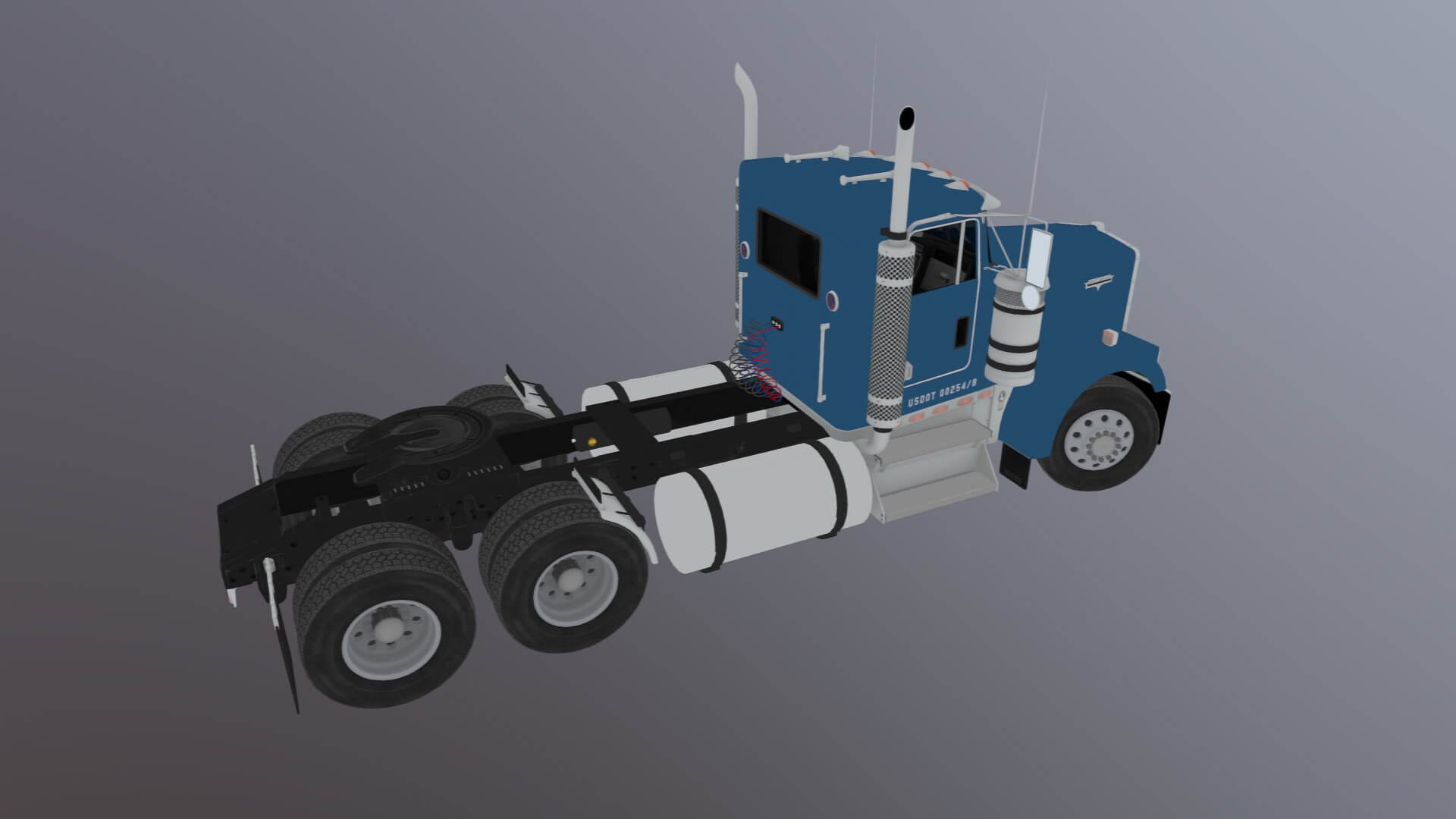 Kenworth Daycab Truck - 3D Model by Veaceslav Condraciuc