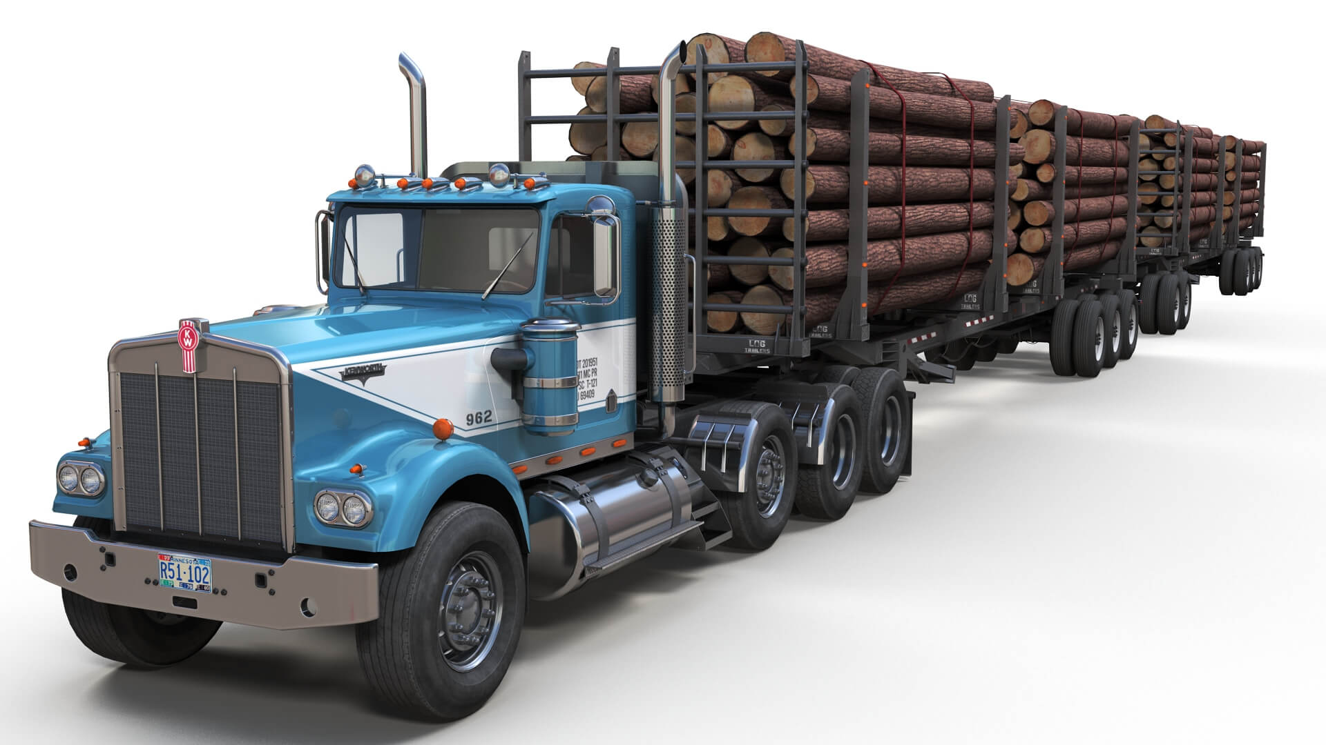 Custom Log Trucks