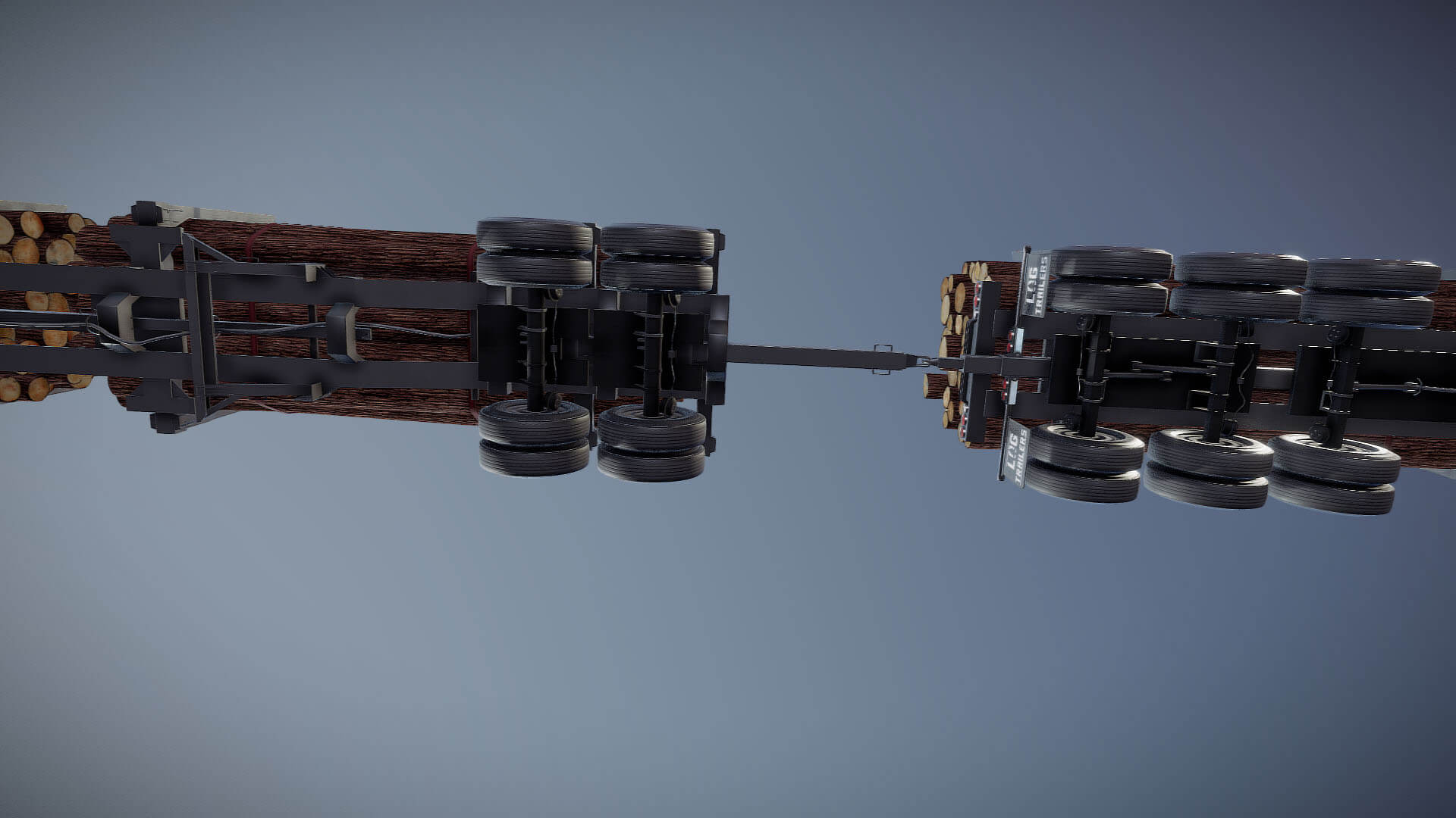 Kenworth Super Train Log Truck - 3D Model by Veaceslav Condraciuc