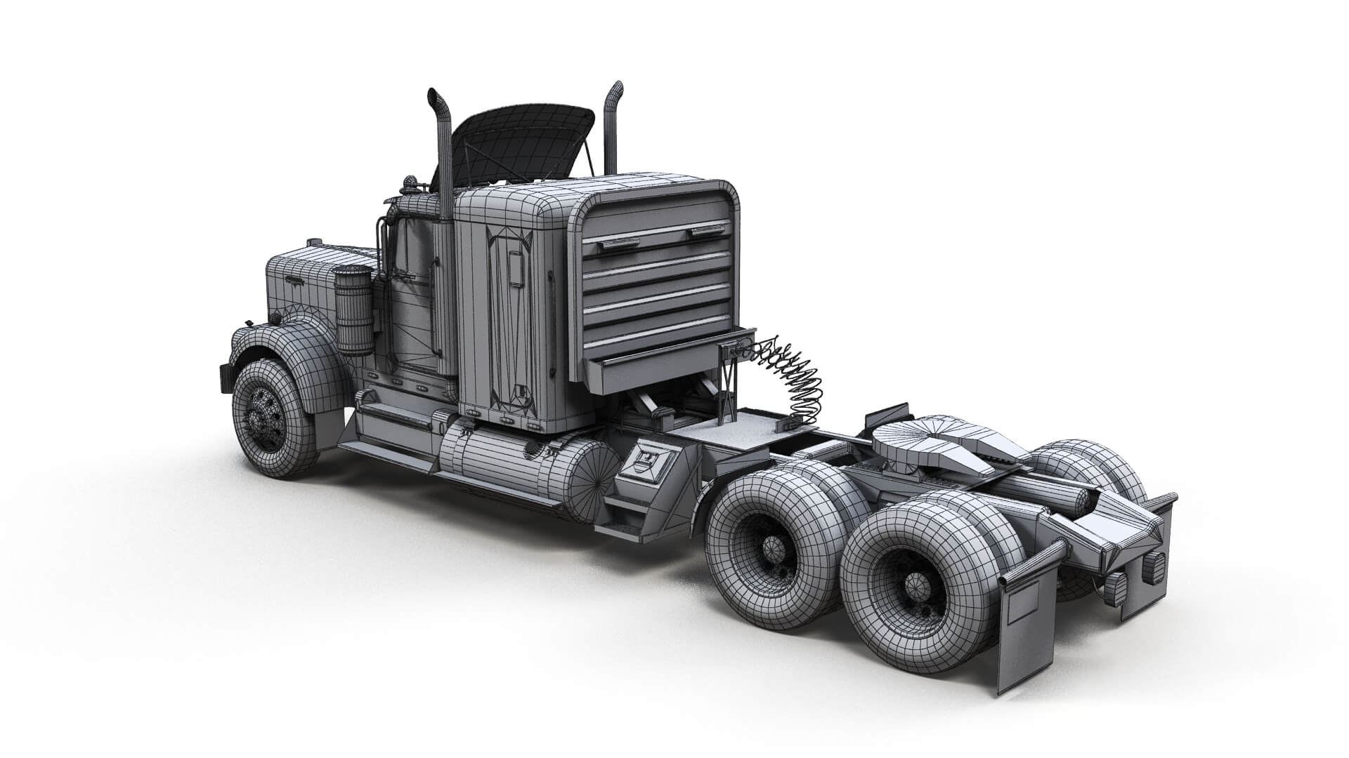 Kenworth W900 Custom - 3D Model by Veaceslav Condraciuc
