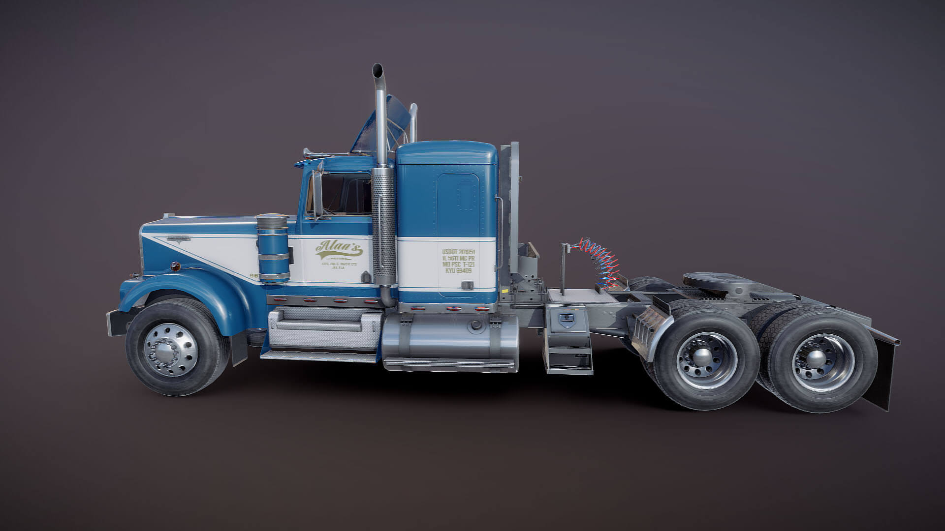 Kenworth W900 Custom - 3D Model by Veaceslav Condraciuc