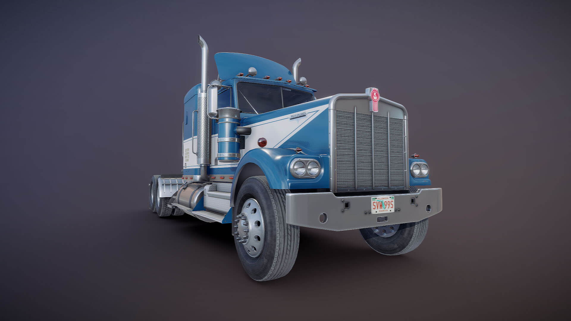 Kenworth W900 Custom - 3D Model by Veaceslav Condraciuc