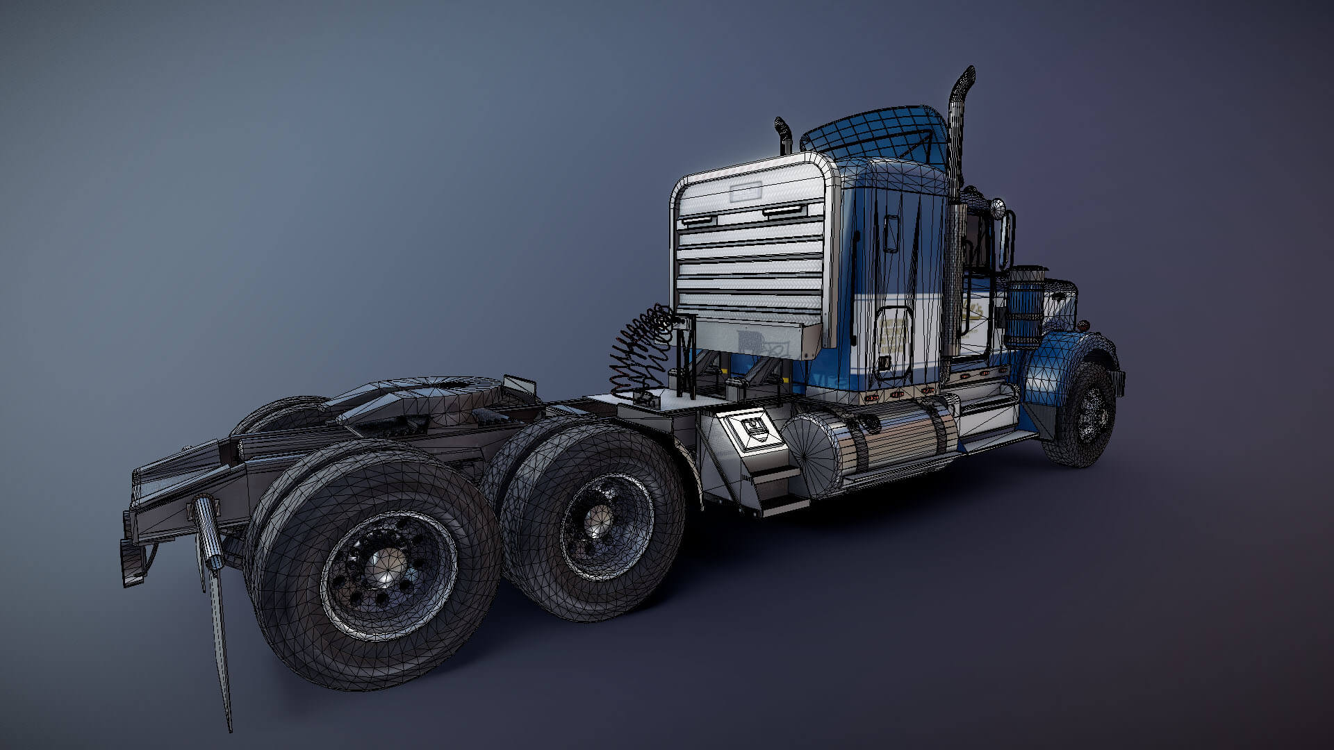 Kenworth W900 Custom - 3D Model by Veaceslav Condraciuc