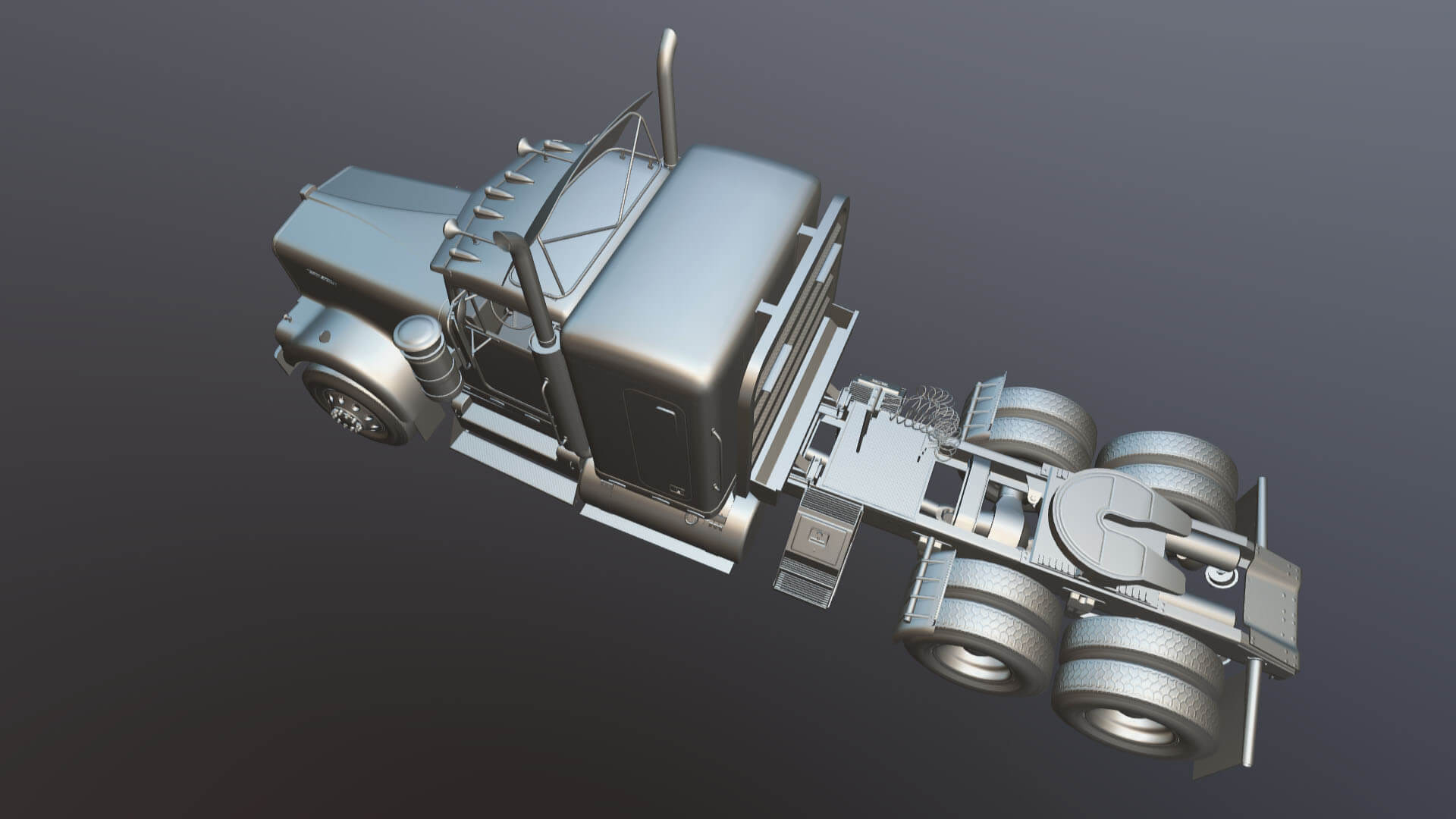 Kenworth W900 Custom - 3D Model by Veaceslav Condraciuc
