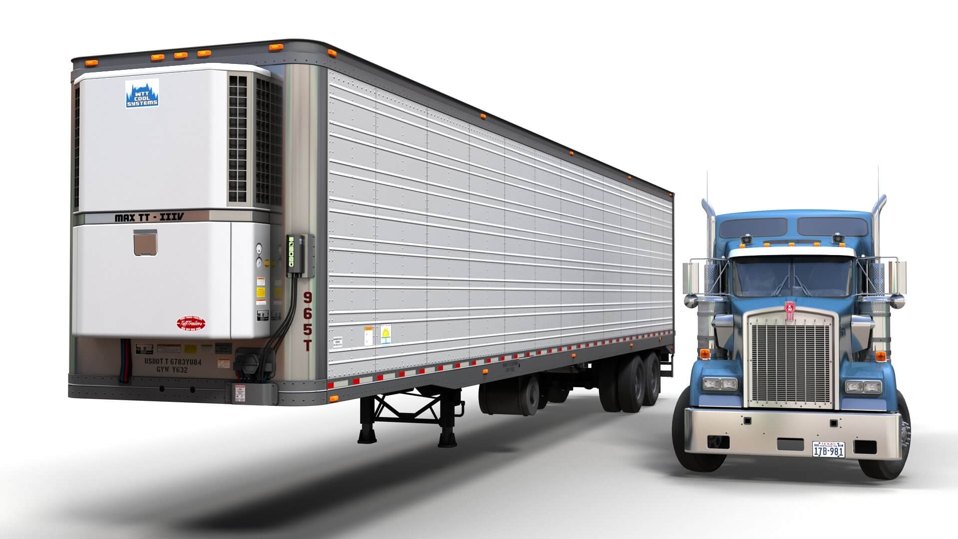 Kenworth W900 Semi Trailer - 3D Model by Veaceslav Condraciuc