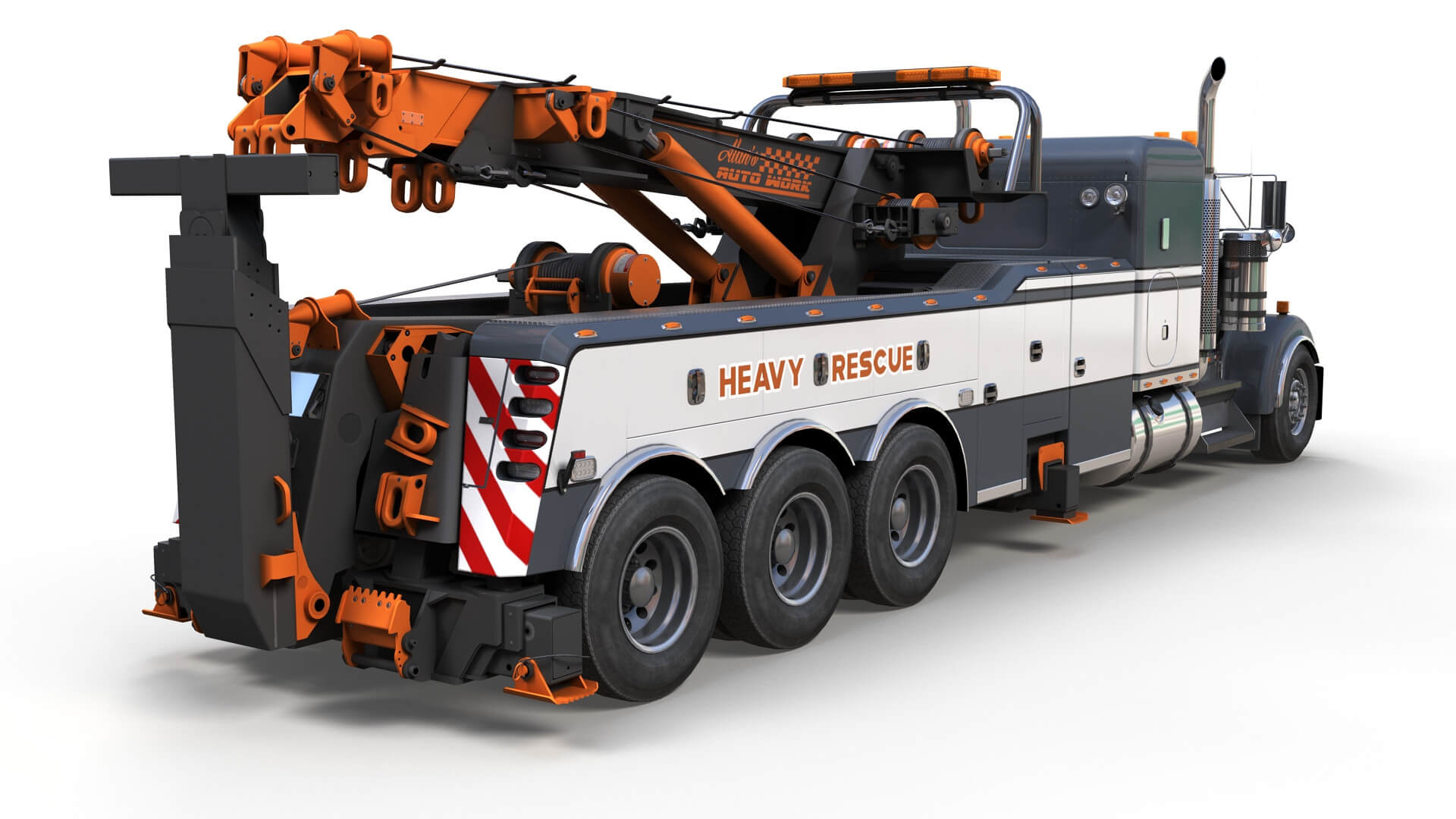 Kenworth W900 Wrecker Truck - 3D Model by Veaceslav Condraciuc