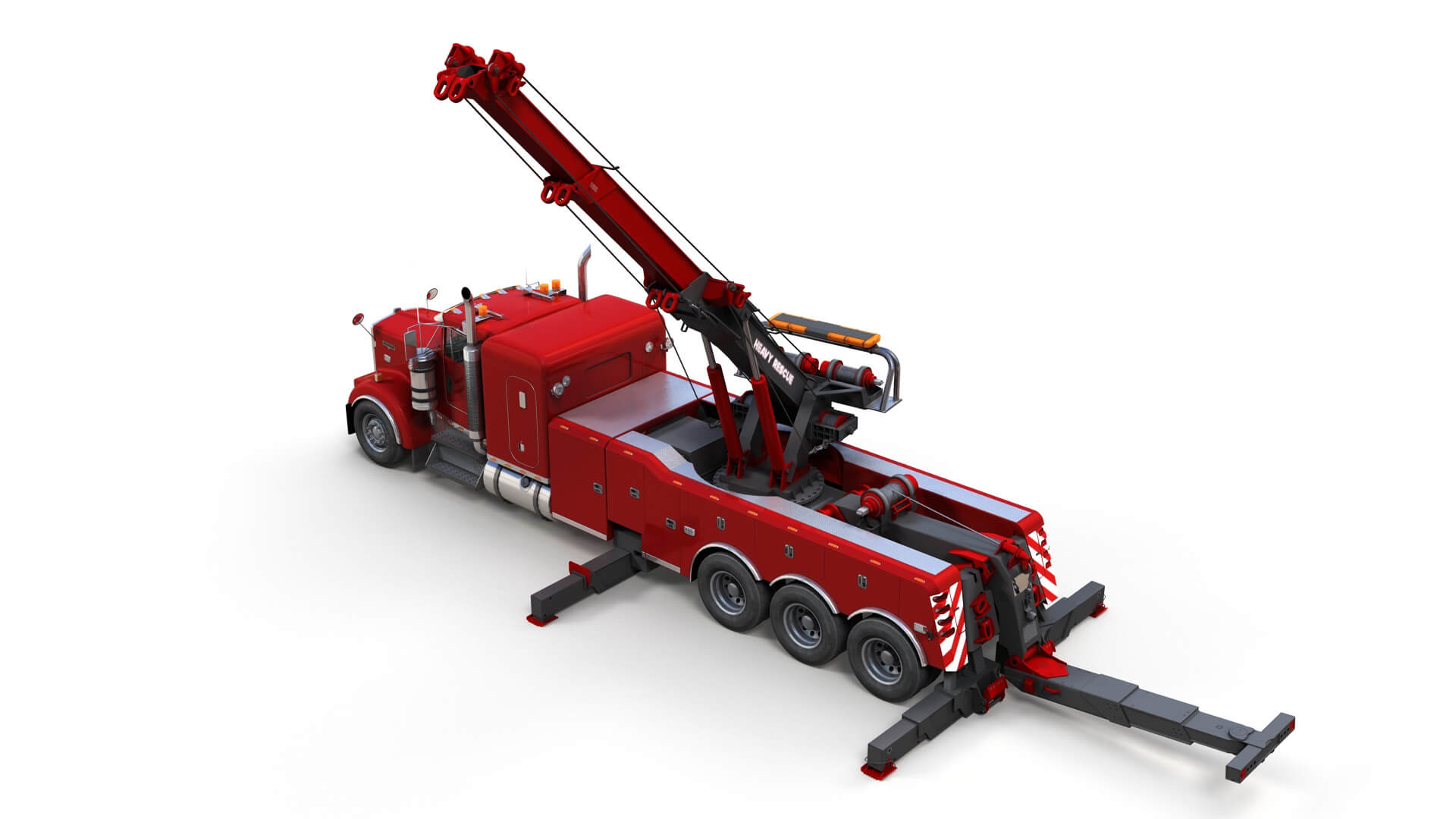 Kenworth W900 Wrecker Truck - 3D Model by Veaceslav Condraciuc