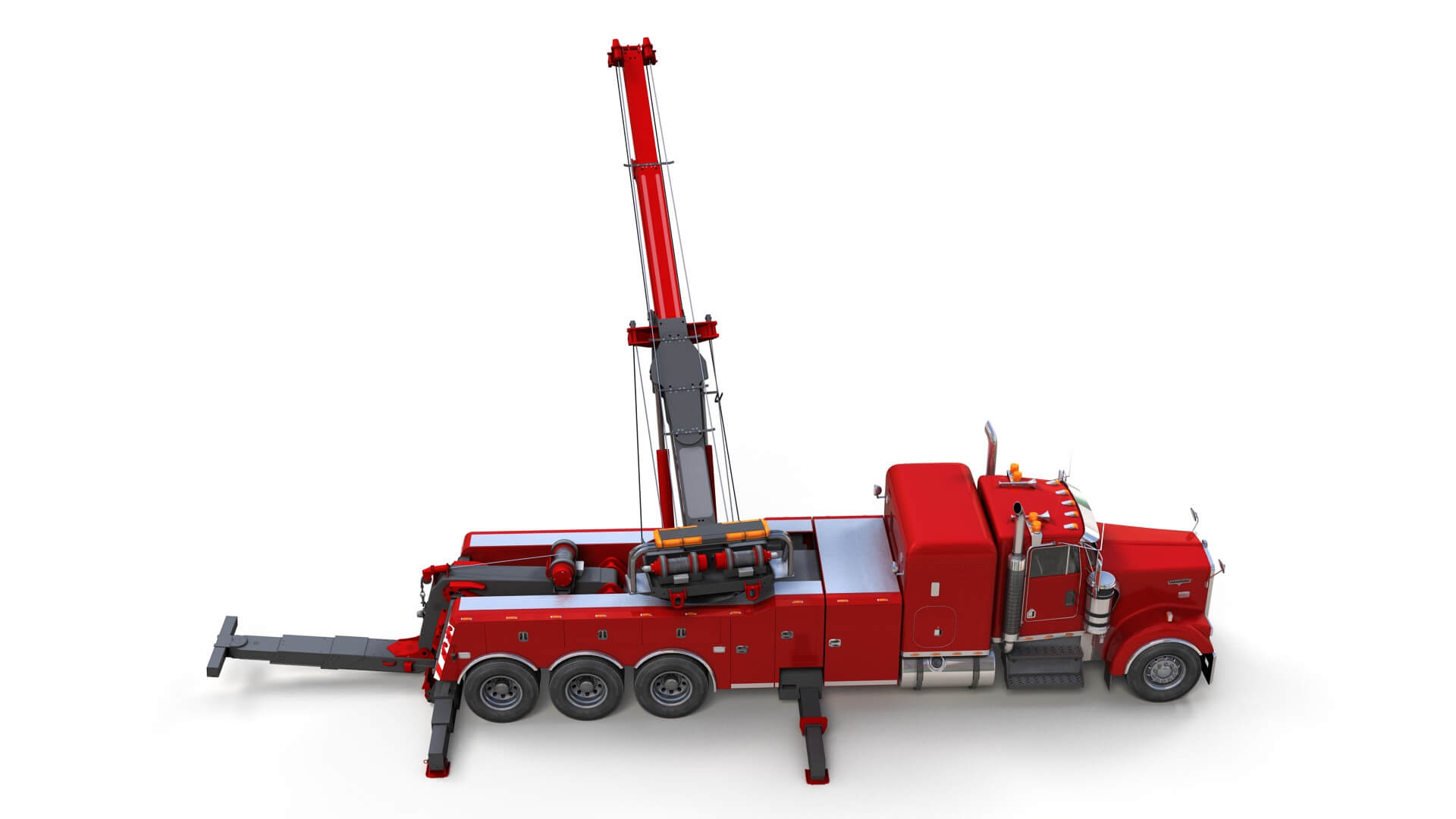 Kenworth W900 Wrecker Truck - 3D Model by Veaceslav Condraciuc