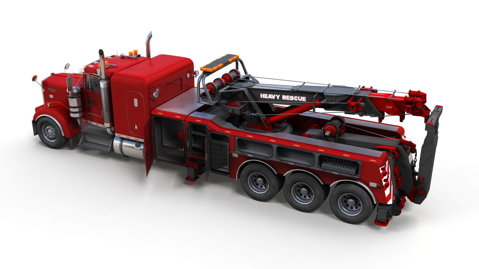 Kenworth W900 Wrecker Truck - 3D Model by Veaceslav Condraciuc