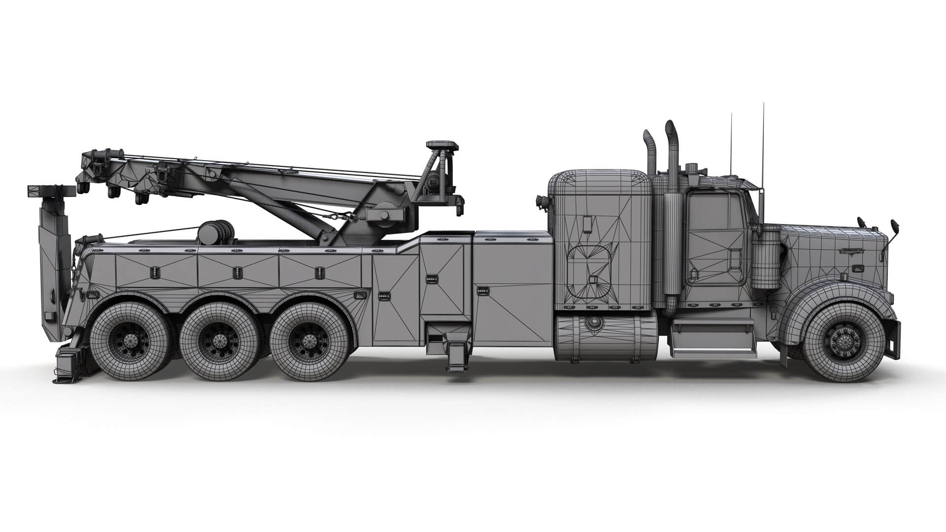 Kenworth W900 Wrecker Truck - 3D Model by Veaceslav Condraciuc