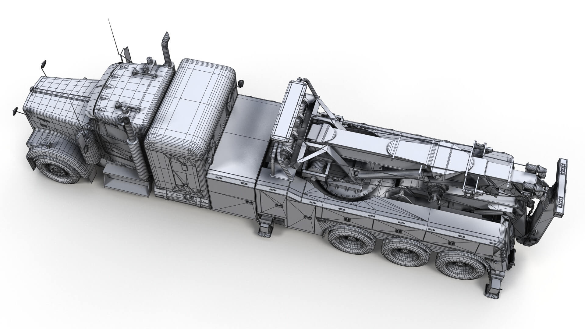 Kenworth W900 Wrecker Truck - 3D Model by Veaceslav Condraciuc