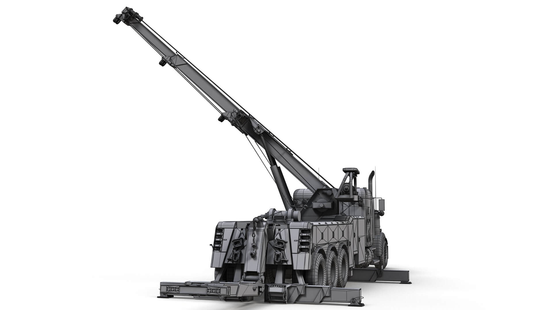 Kenworth W900 Wrecker Truck - 3D Model by Veaceslav Condraciuc