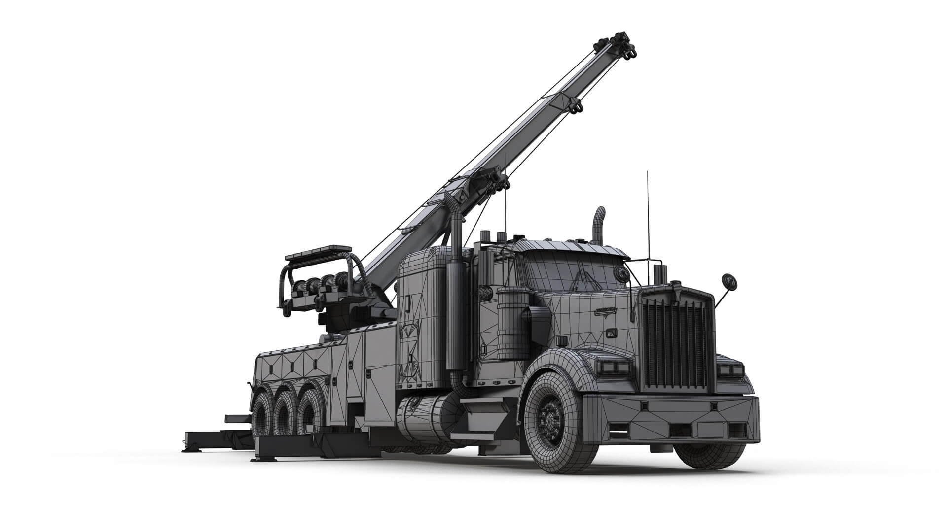 Kenworth W900 Wrecker Truck - 3D Model by Veaceslav Condraciuc