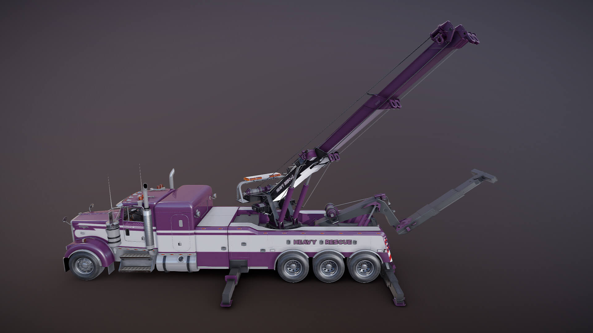 Kenworth W900 Wrecker Truck - 3D Model by Veaceslav Condraciuc