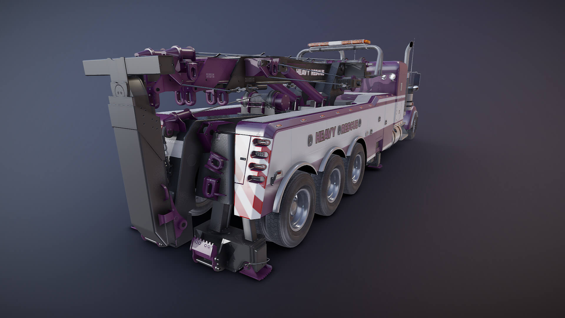 Kenworth W900 Wrecker Truck - 3D Model by Veaceslav Condraciuc