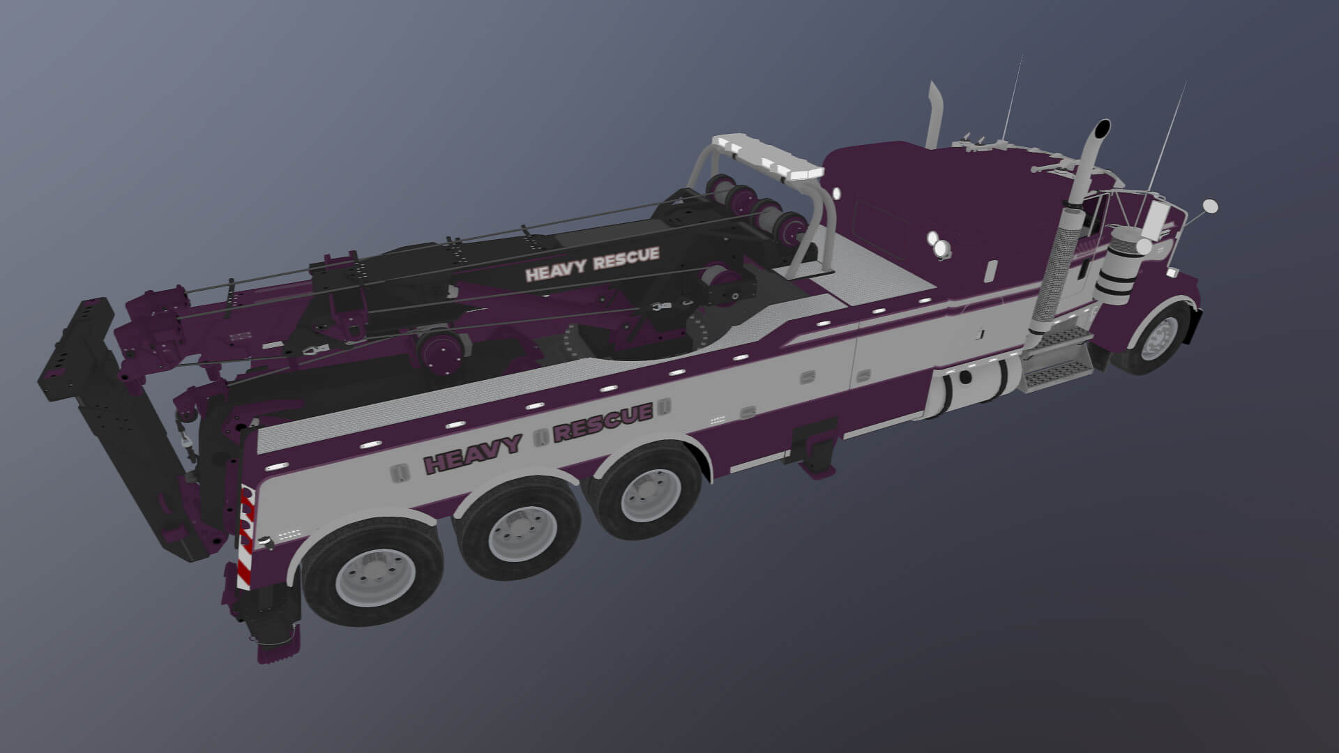 Kenworth W900 Wrecker Truck - 3D Model by Veaceslav Condraciuc