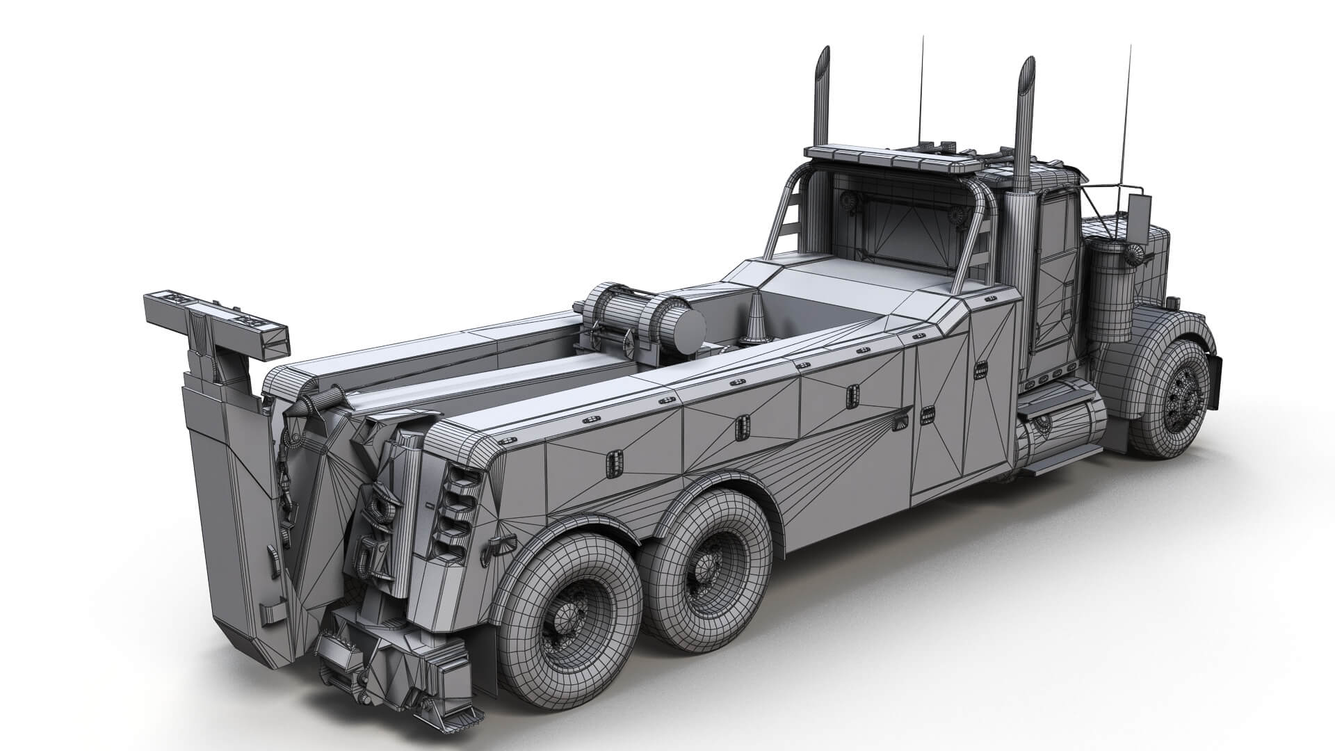 Kenworth W900 Wrecker - 3D Model by Veaceslav Condraciuc